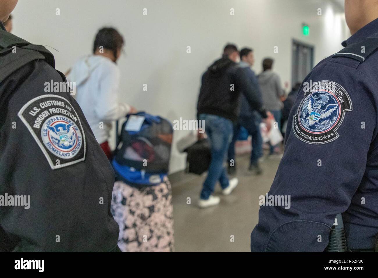 Border force officers process hi-res stock photography and images - Alamy
