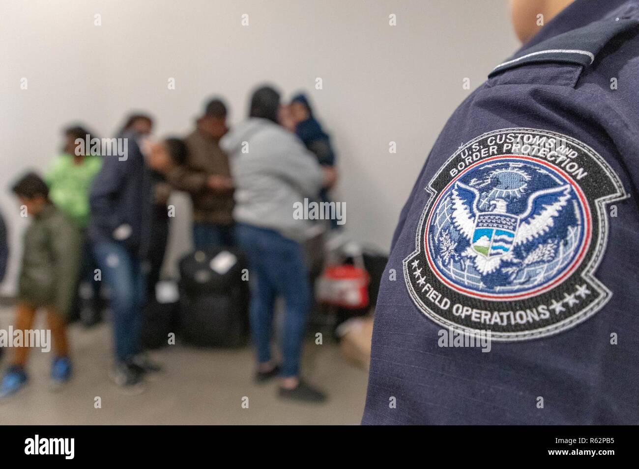 Border force officers process hi-res stock photography and images - Alamy