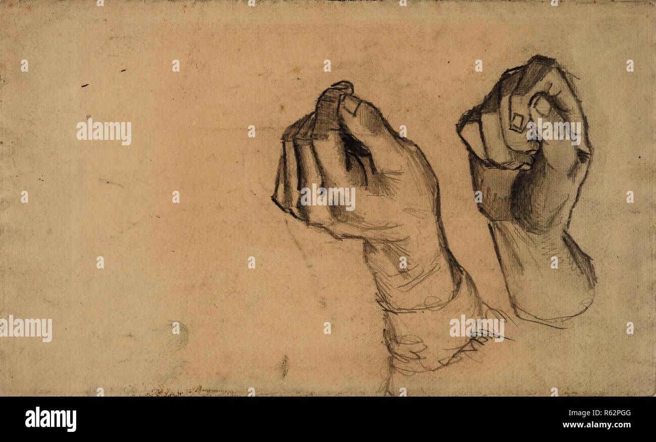 Two Hands. Date: December 1884-May 1885, Nuenen. Dimensions: 34.5 cm x ...