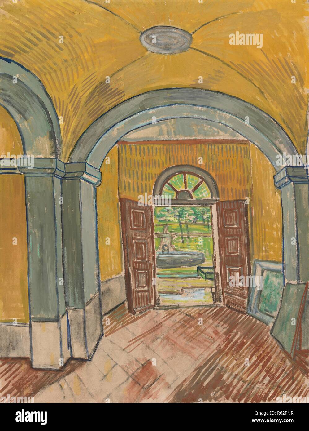 Vestibule in the Asylum. Date: September-October 1889, Saint-Rémy-de ...