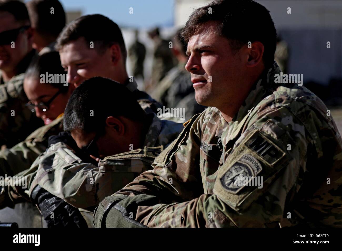 Soldiers from the 65th MP (Military Police) Company Airborne, 503rd MP ...