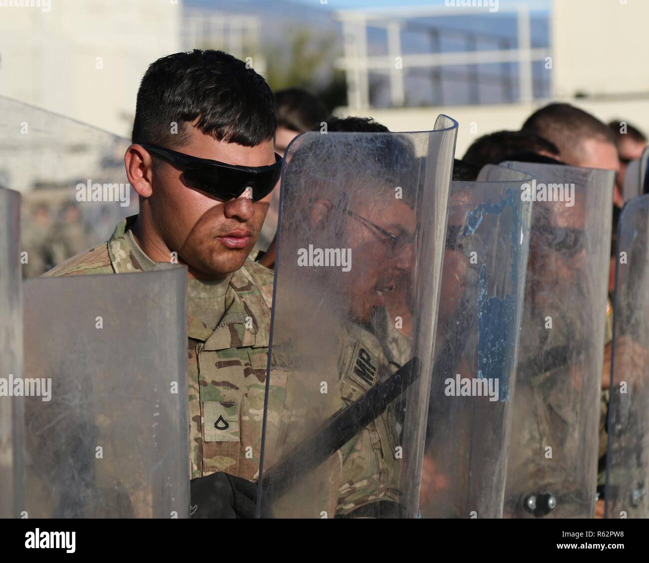Soldiers from the 65th MP (Military Police) Company Airborne, 503rd MP ...