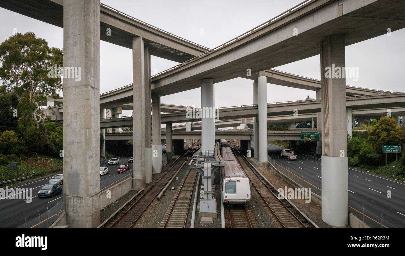 American transportation monumental intersection of multiple train ...