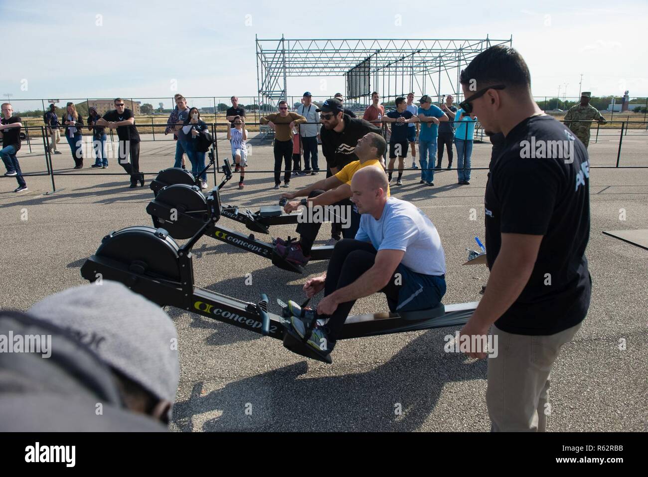 Alpha Warrior athletes compete on an obstacle race during the Alpha ...