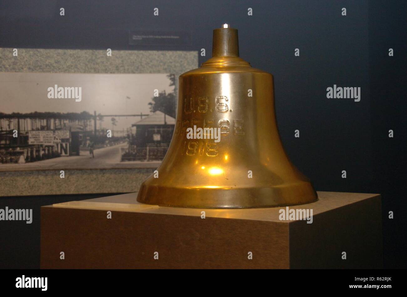 The Hampton Roads Naval Museum’s gallery contains the ship’s bell from ...
