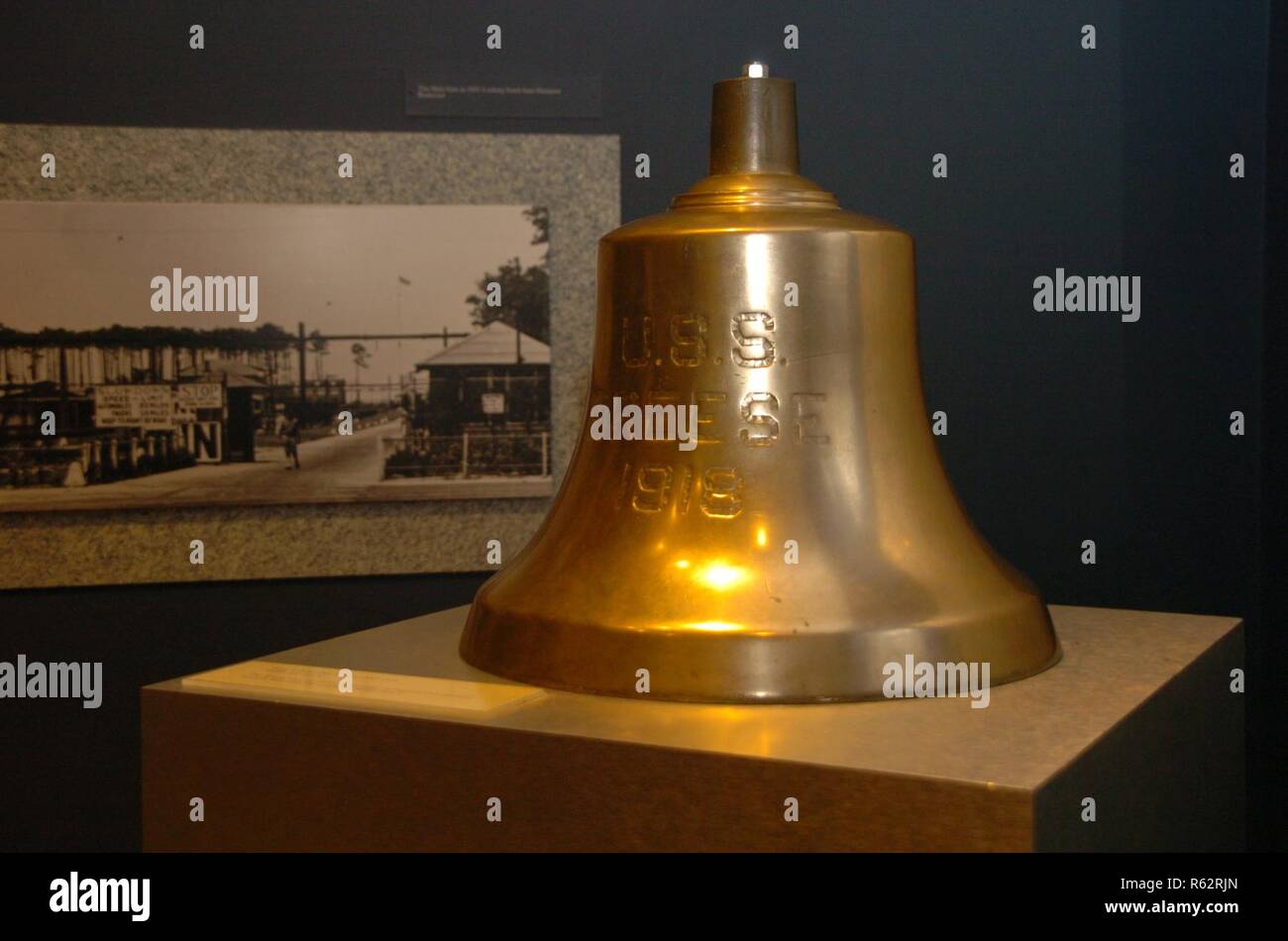 The Hampton Roads Naval Museum’s gallery contains the ship’s bell from ...