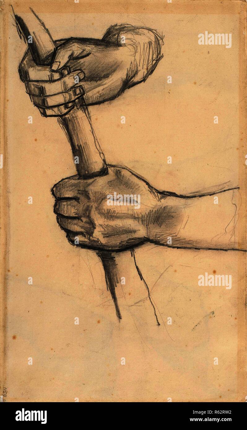 Two Hands with a Stick. Date: December 1884-May 1885, Nuenen ...