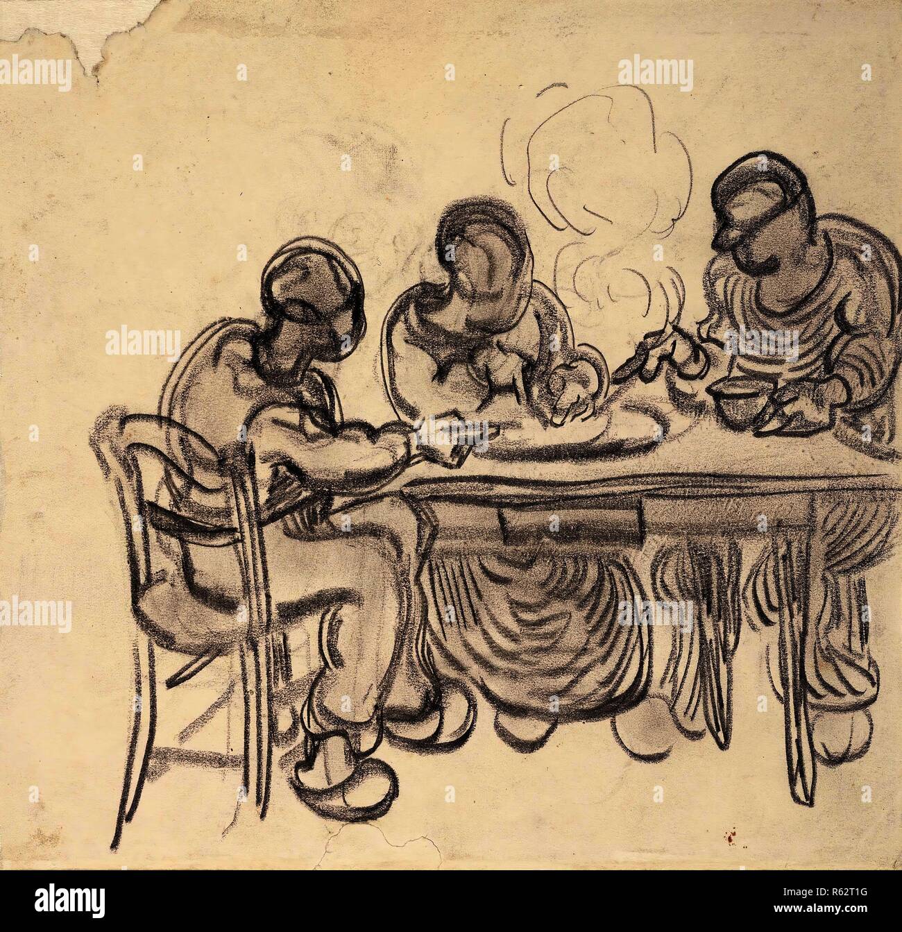 Three figures eating hi-res stock photography and images - Alamy