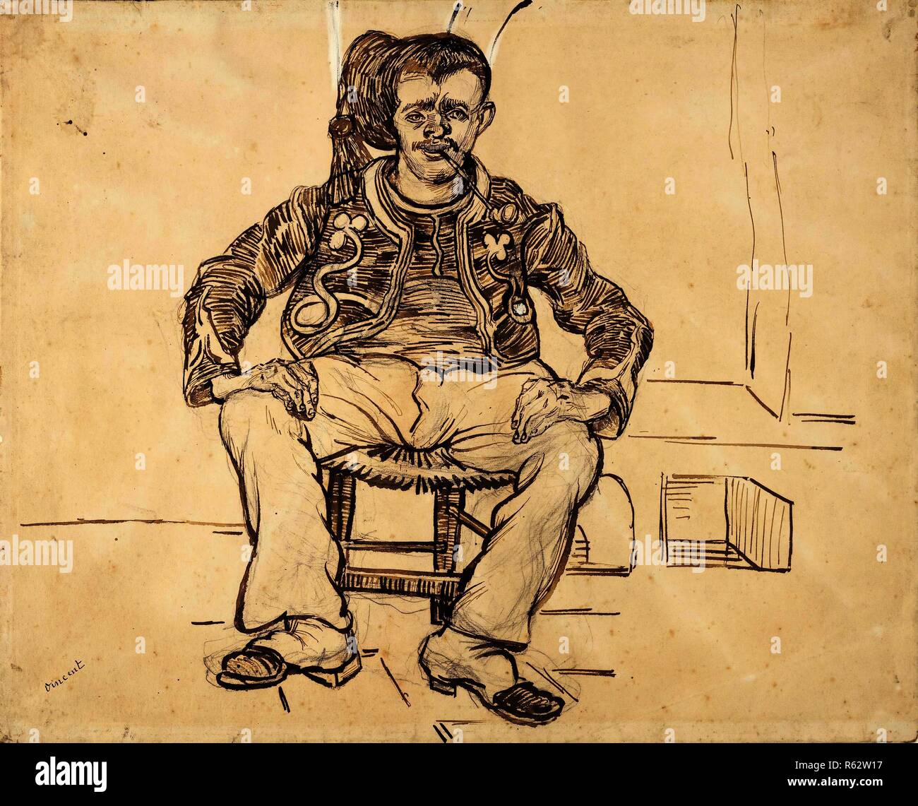 Vincent van gogh the zouave van gogh museum hi-res stock photography ...