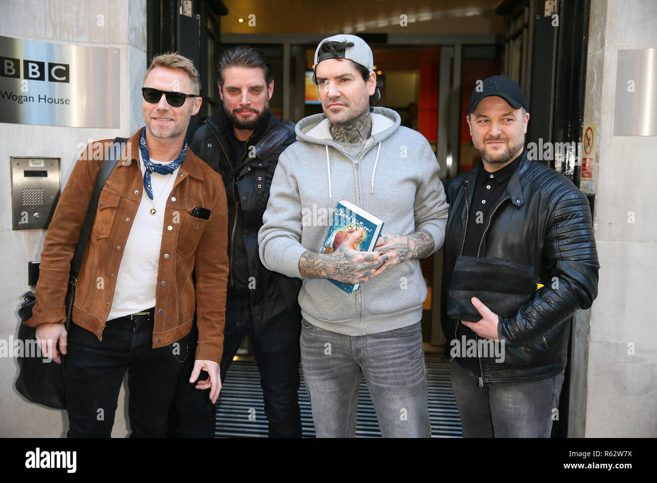 Boyzone visiting BBC Radio Two Studios to promote their new album and ...