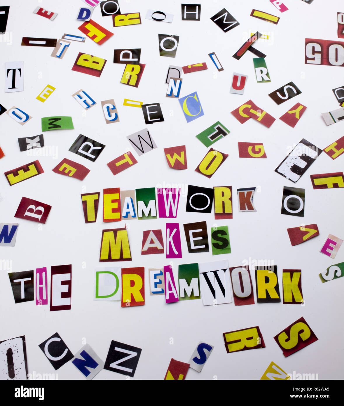Teamwork makes the dreamwork hi-res stock photography and images - Alamy