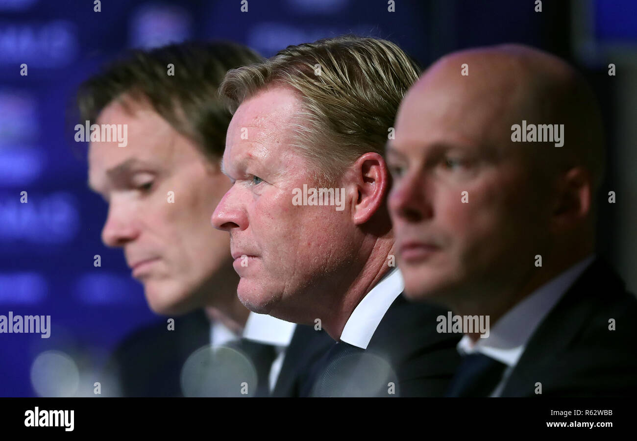 Netherlands' manager Ronald Koeman (centre) during the UEFA Nations ...