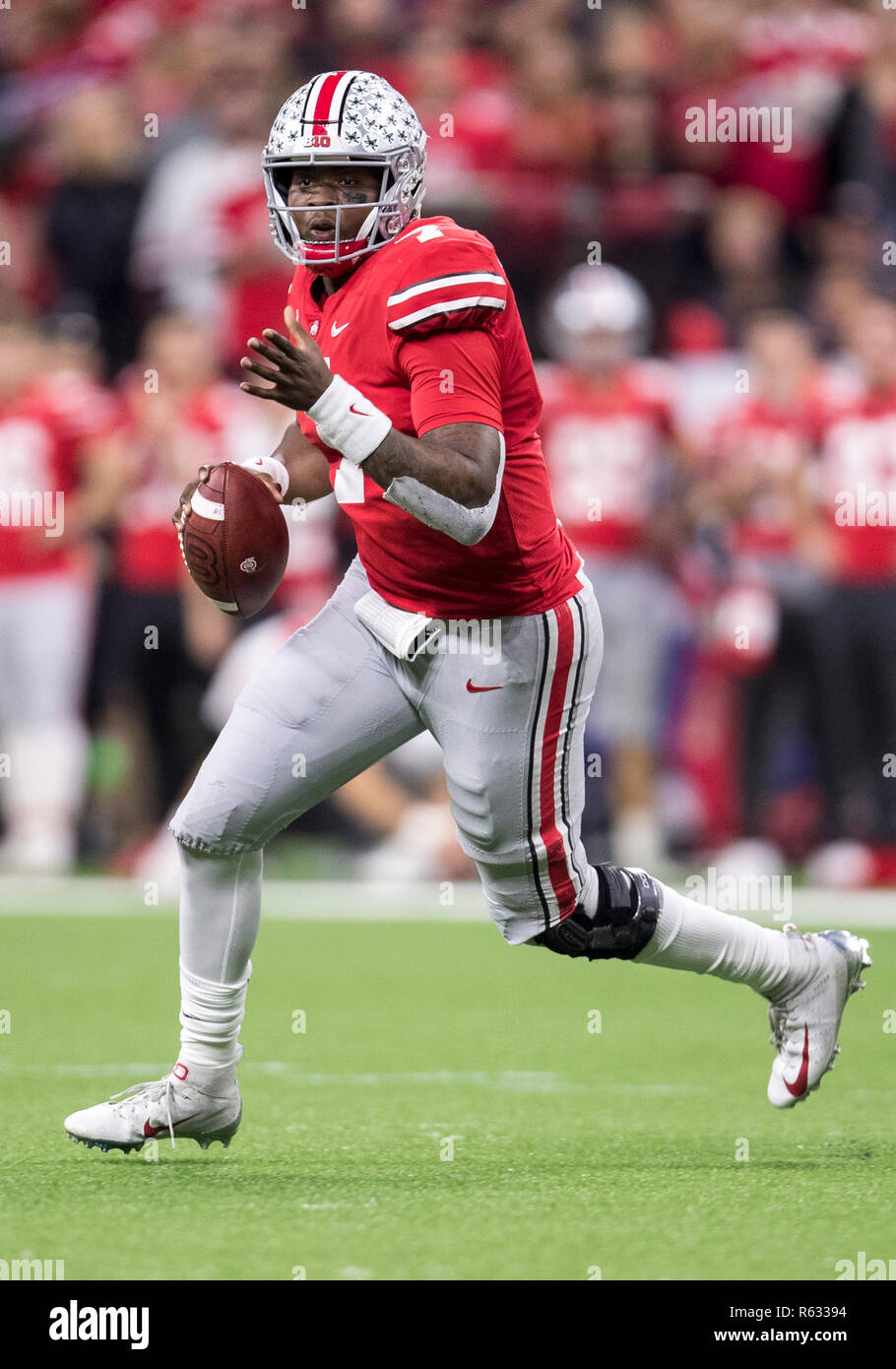 Indianapolis, Indiana, USA. 01st Dec, 2018. Ohio State quarterback ...