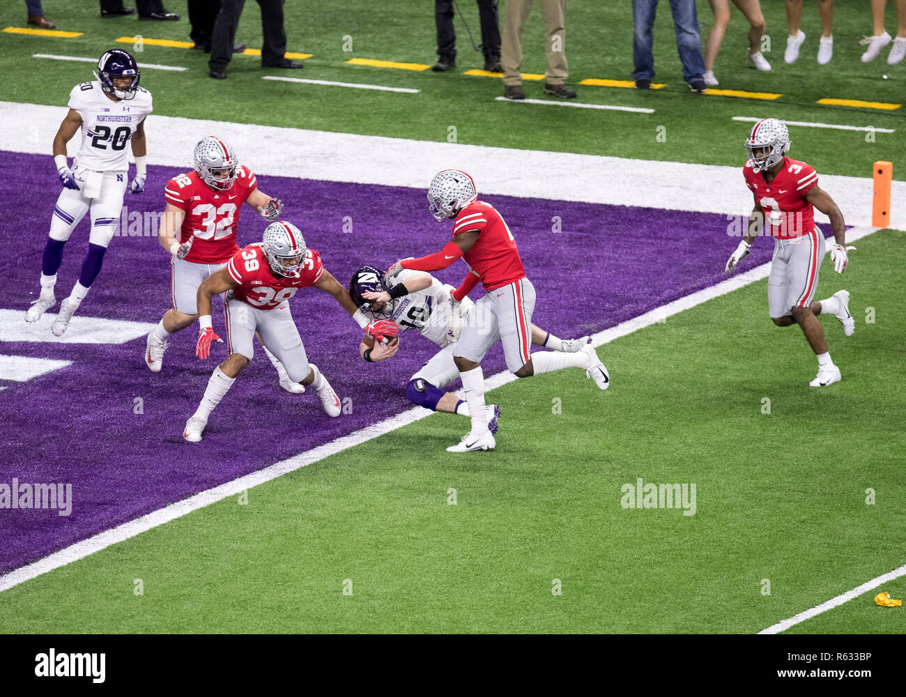 Indianapolis, Indiana, USA. 01st Dec, 2018. Northwestern quarterback ...