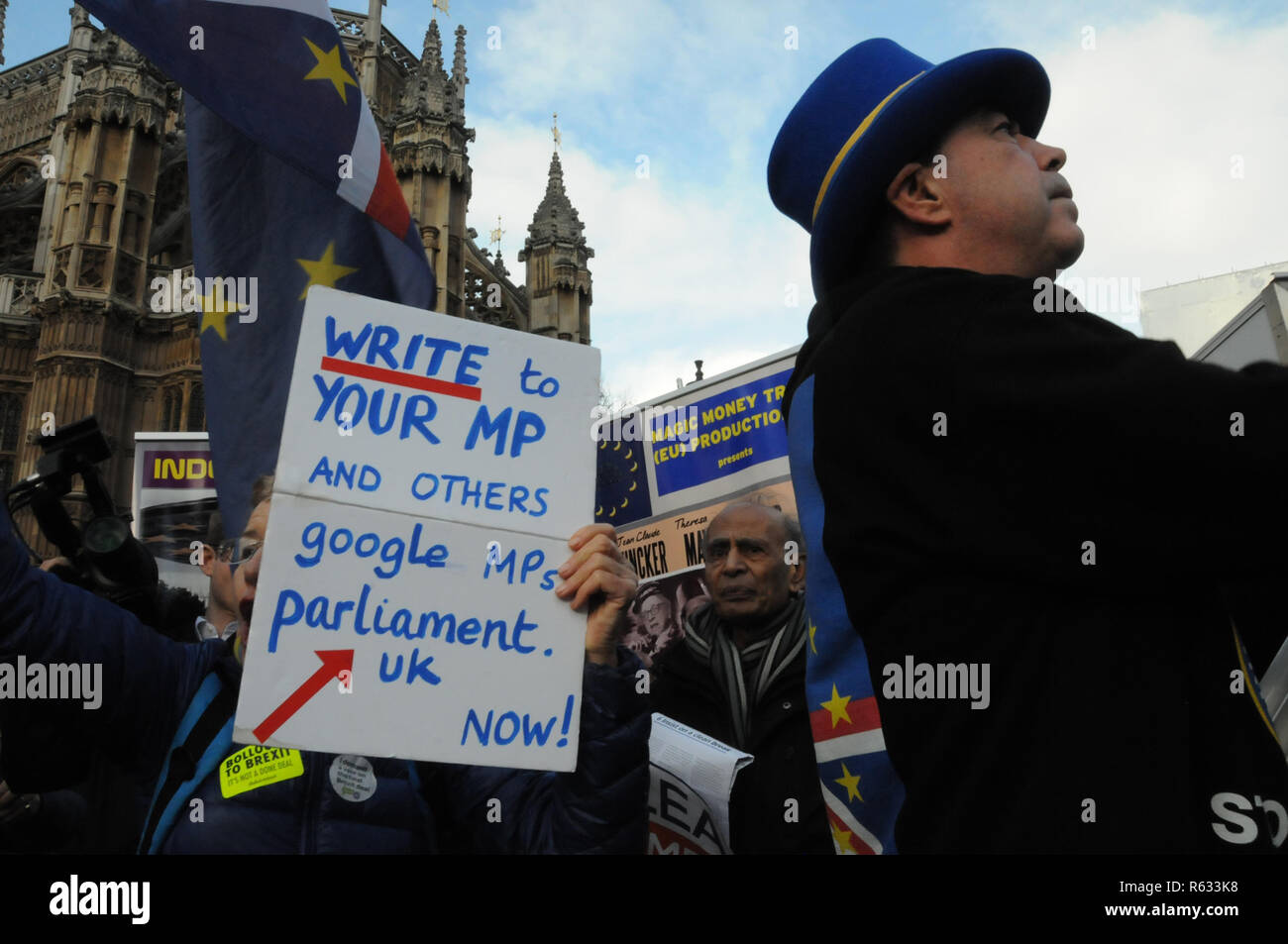 Steve Bray, No Brexit Man, protests for the Britain to remain in the EU ...