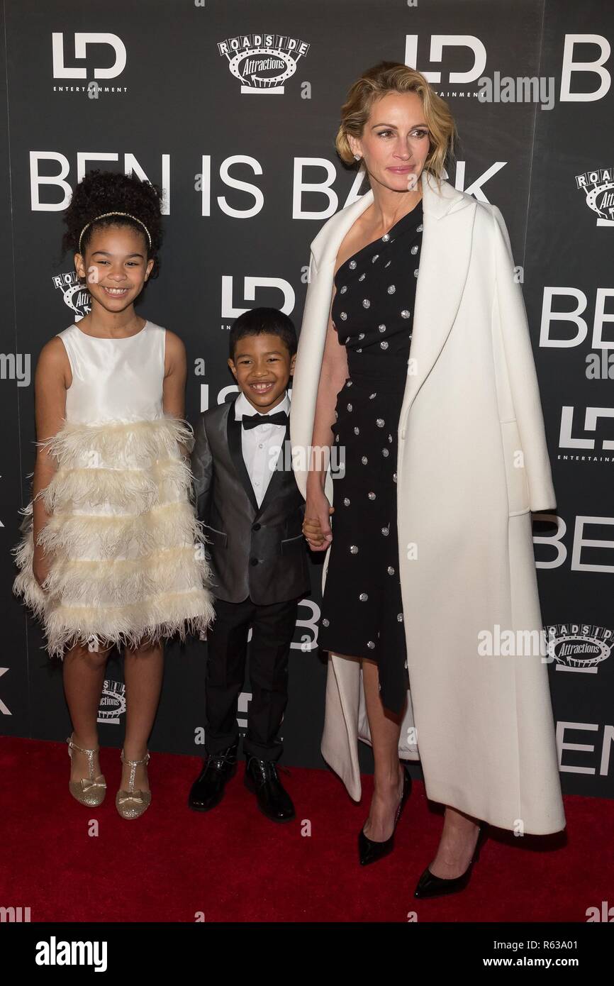 New York, NY, USA. 3rd Dec, 2018. Mia Fowler, Jakari Fraser, Julia ...