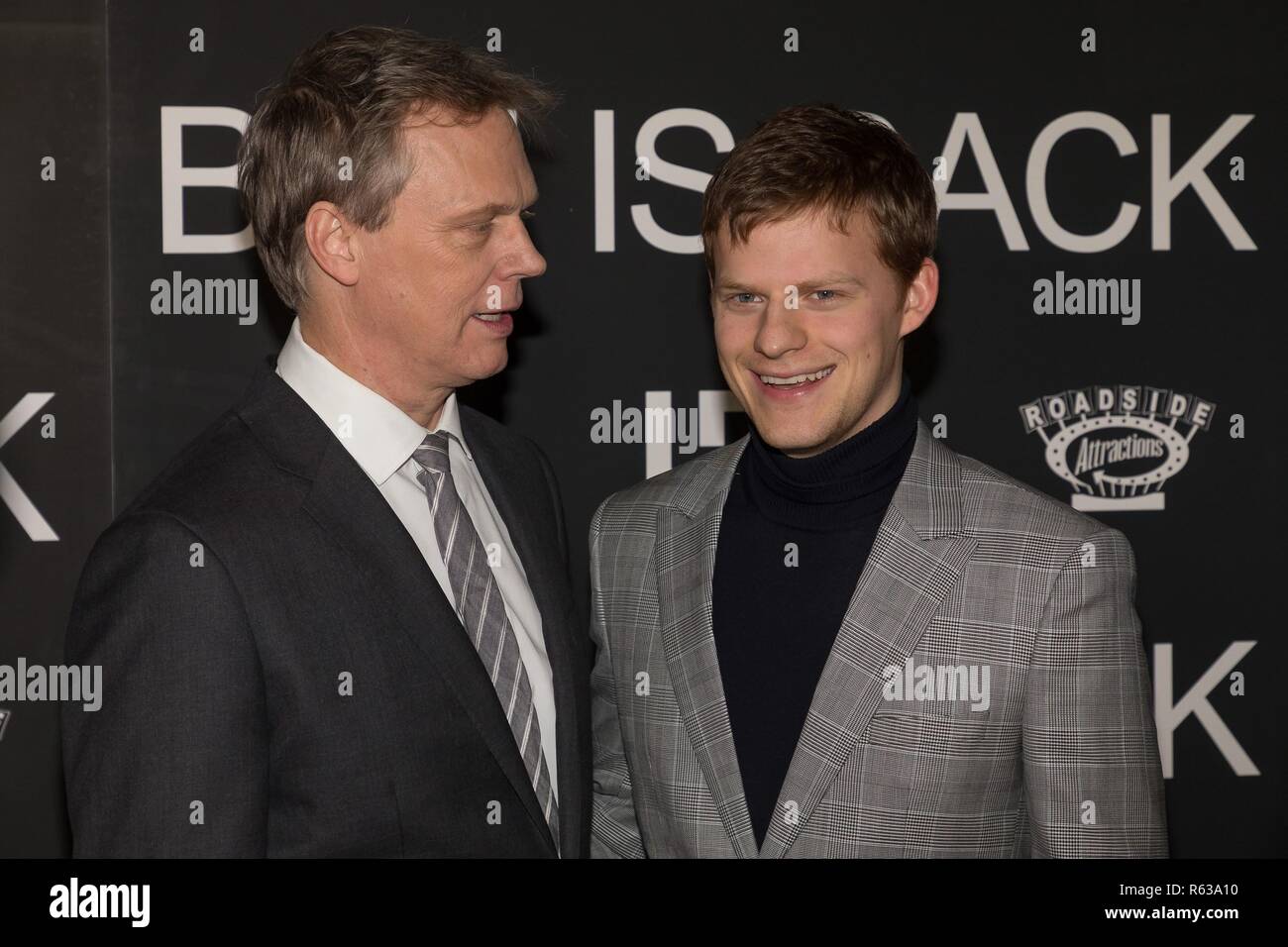 New York, NY, USA. 3rd Dec, 2018. Peter Hedges, Lucas Hedges at ...