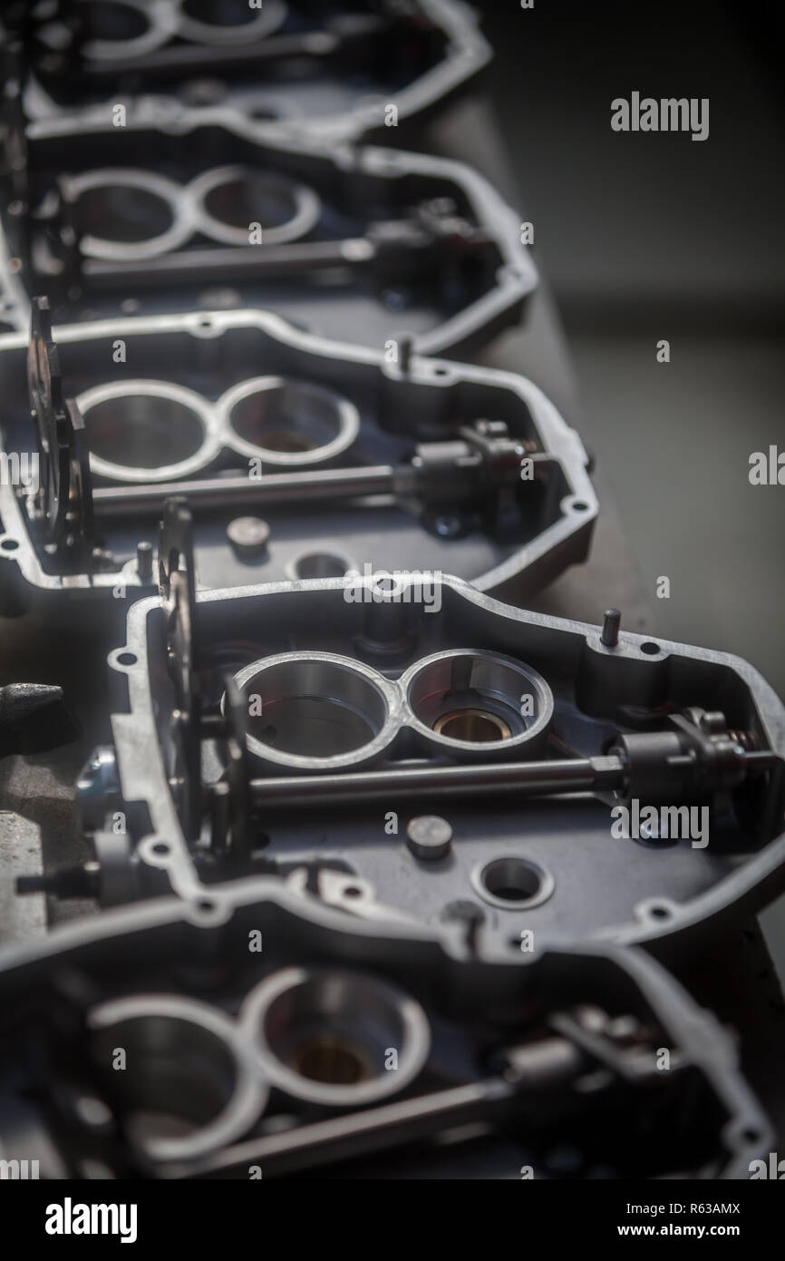 Motorcycle engine cover Stock Photo - Alamy