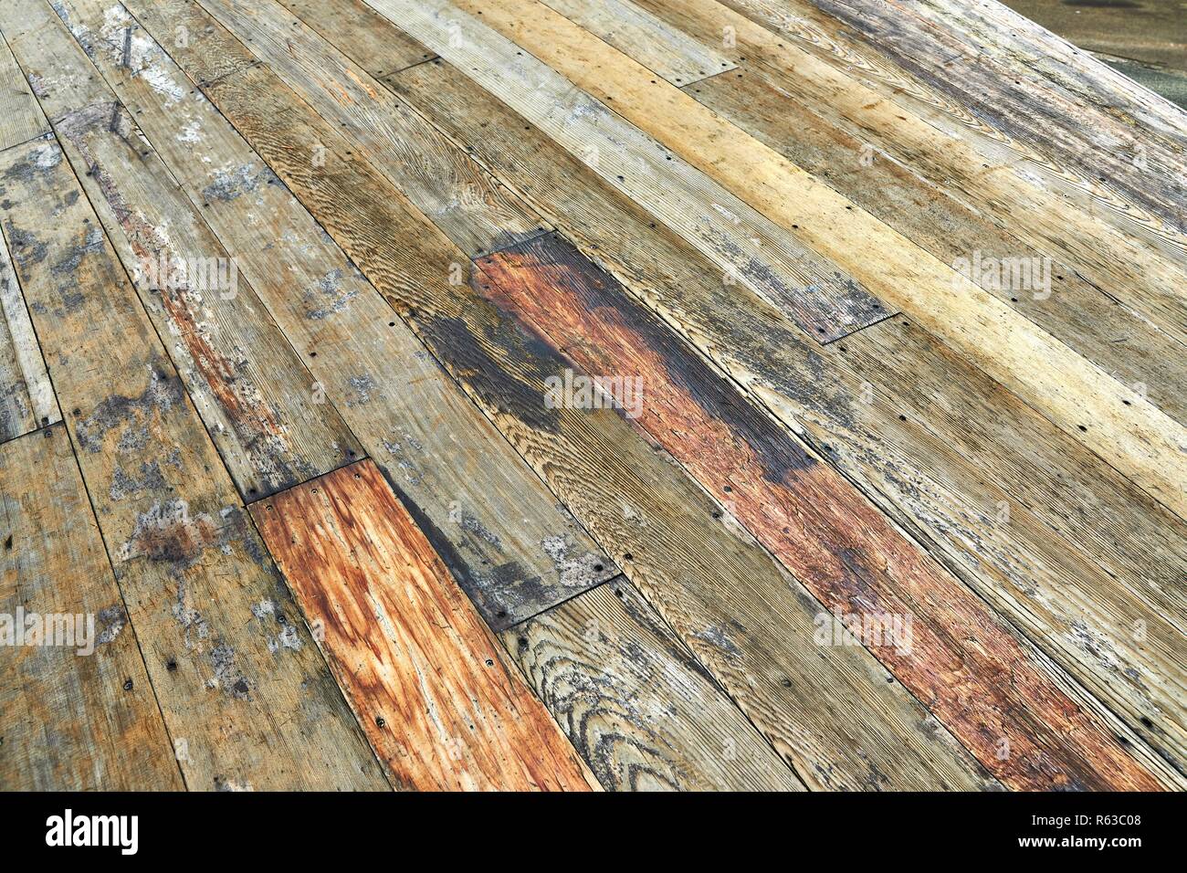 Wood deck pattern Stock Photo - Alamy