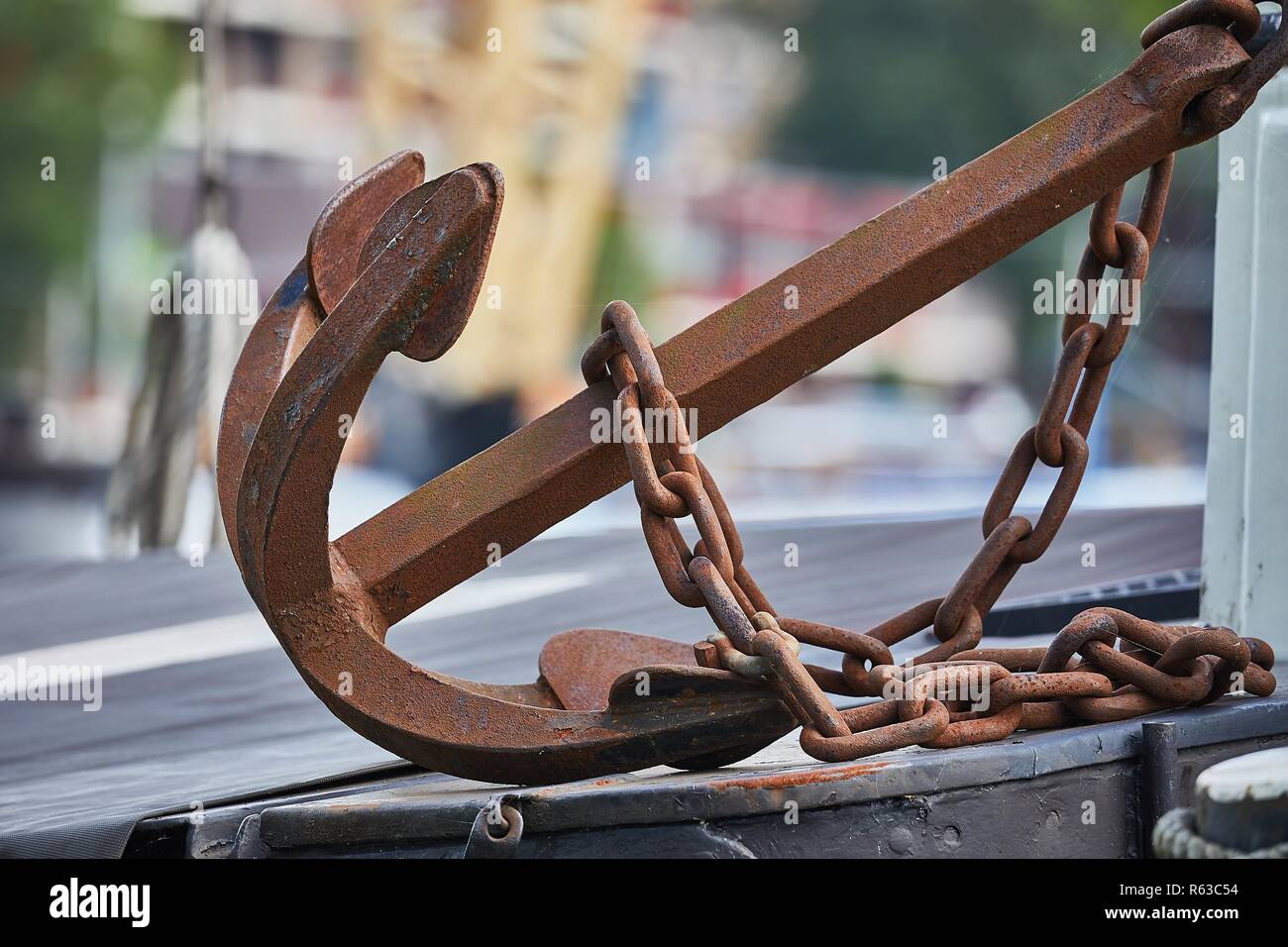 Old Rusty Anchor Stock Photo - Alamy