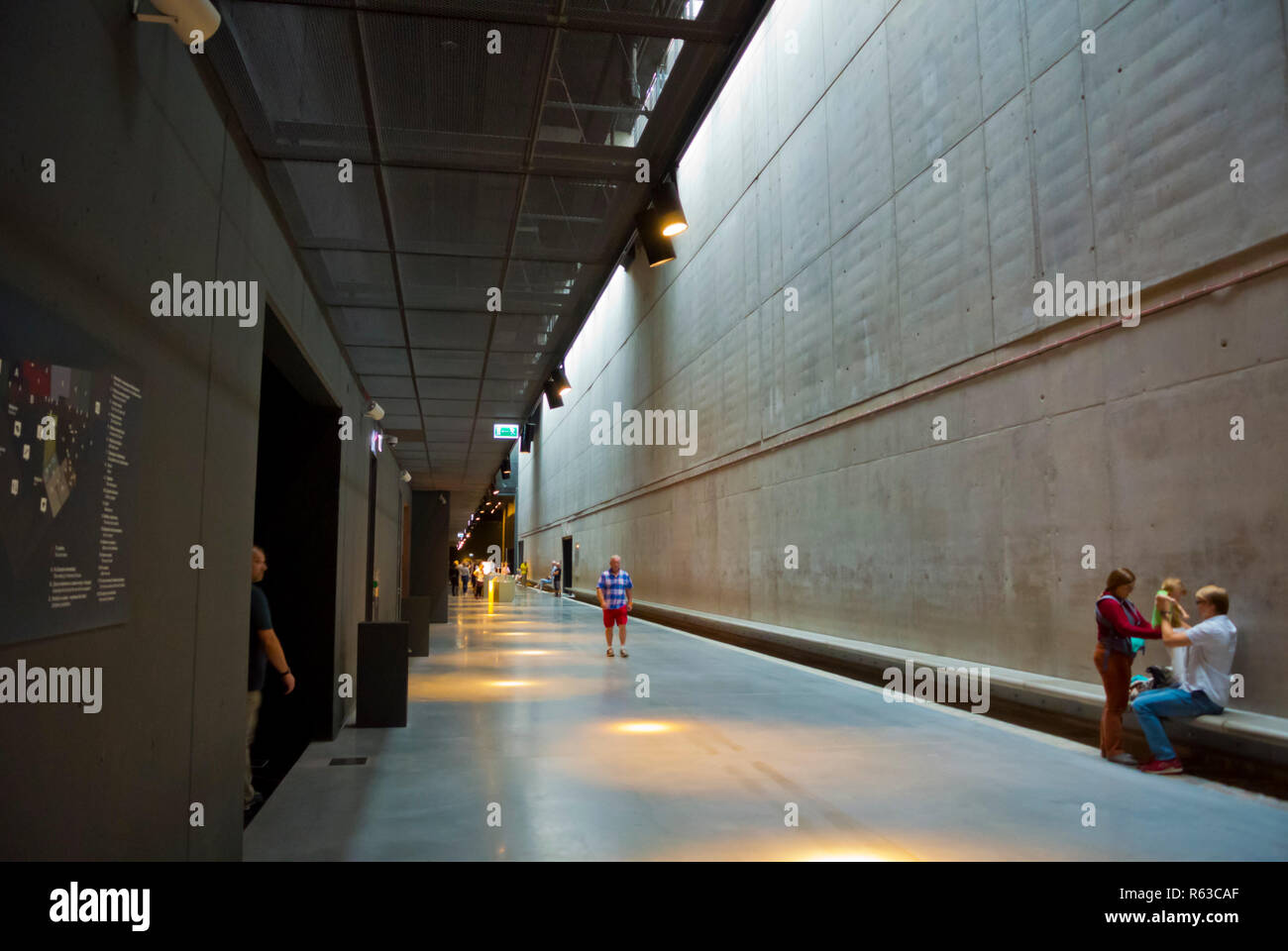 Main corridor, The Museum of Second World War, Gdansk, Poland Stock ...