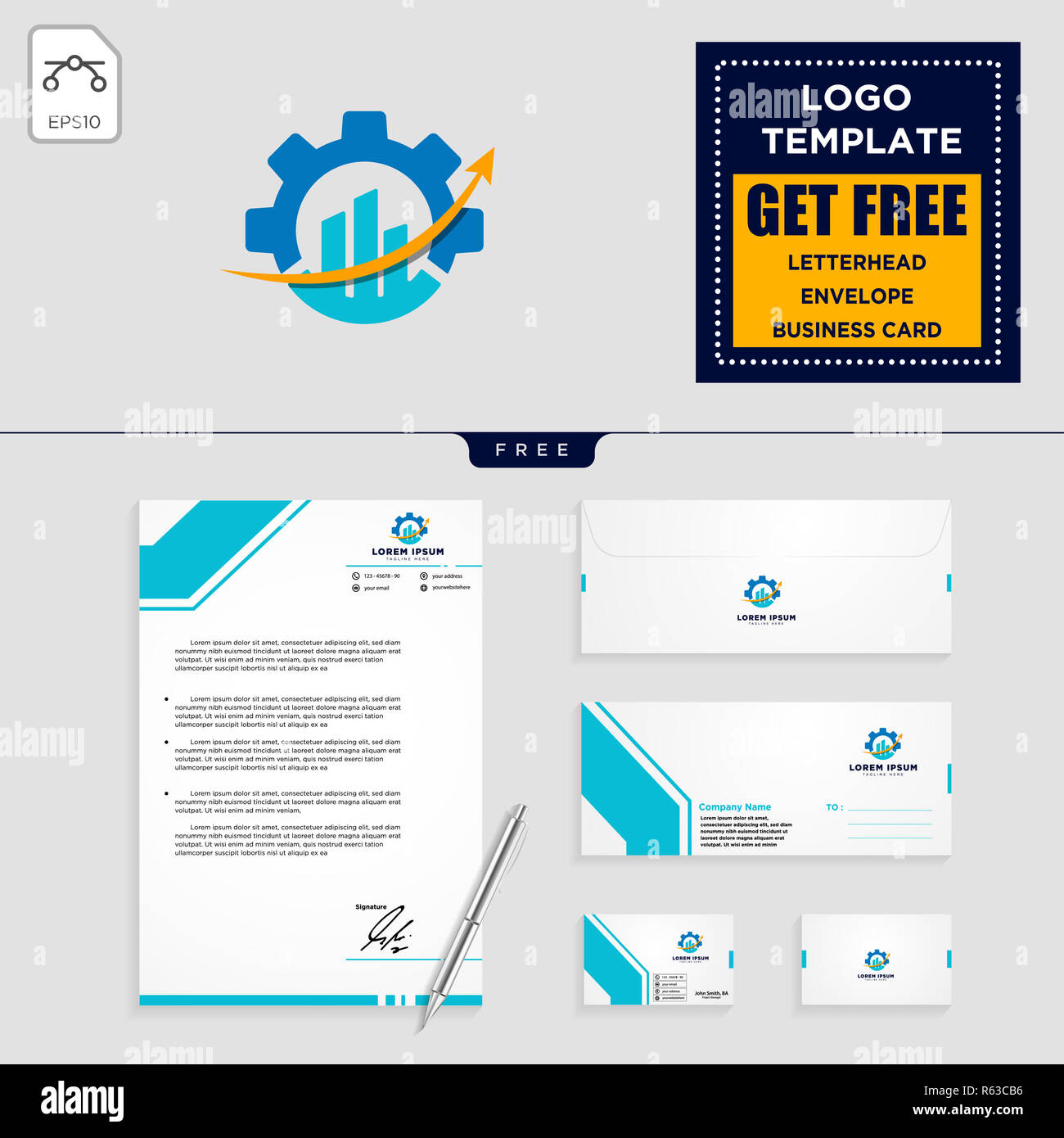 gear, and business chart logo template vector illustration, and ...