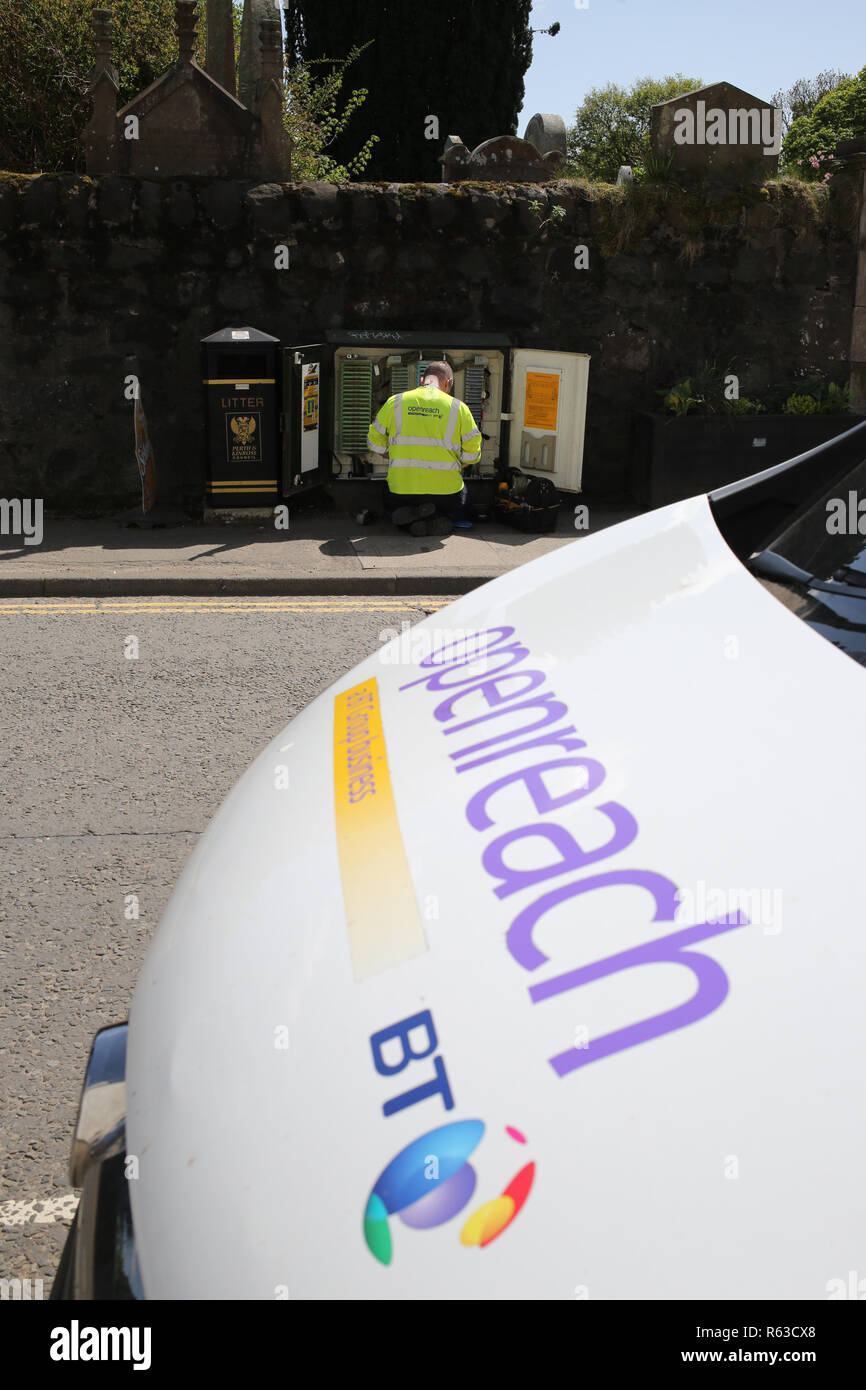 Bt openreach cabinet hi-res stock photography and images - Alamy