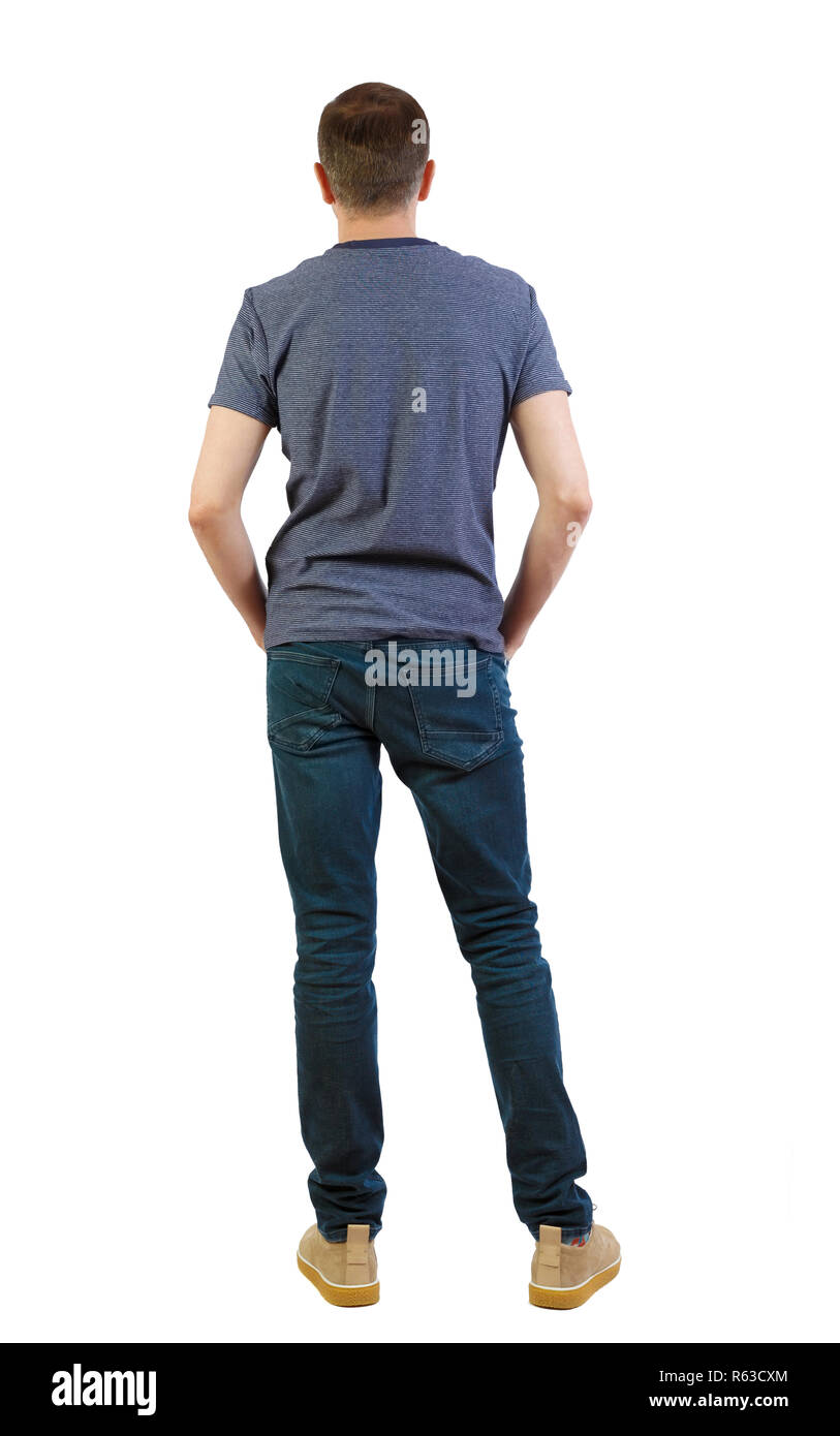 People Back White Background