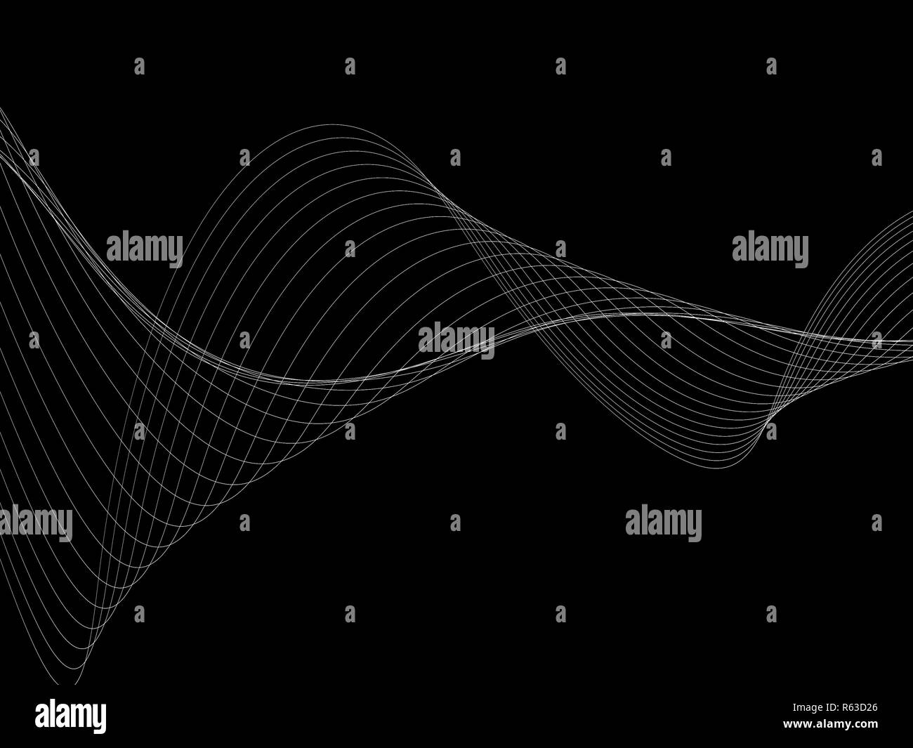 Dark abstract background with a glowing abstract waves Stock Photo - Alamy