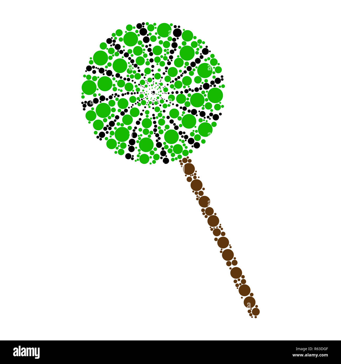 candy stick dot icon isolated on white background Stock Photo - Alamy