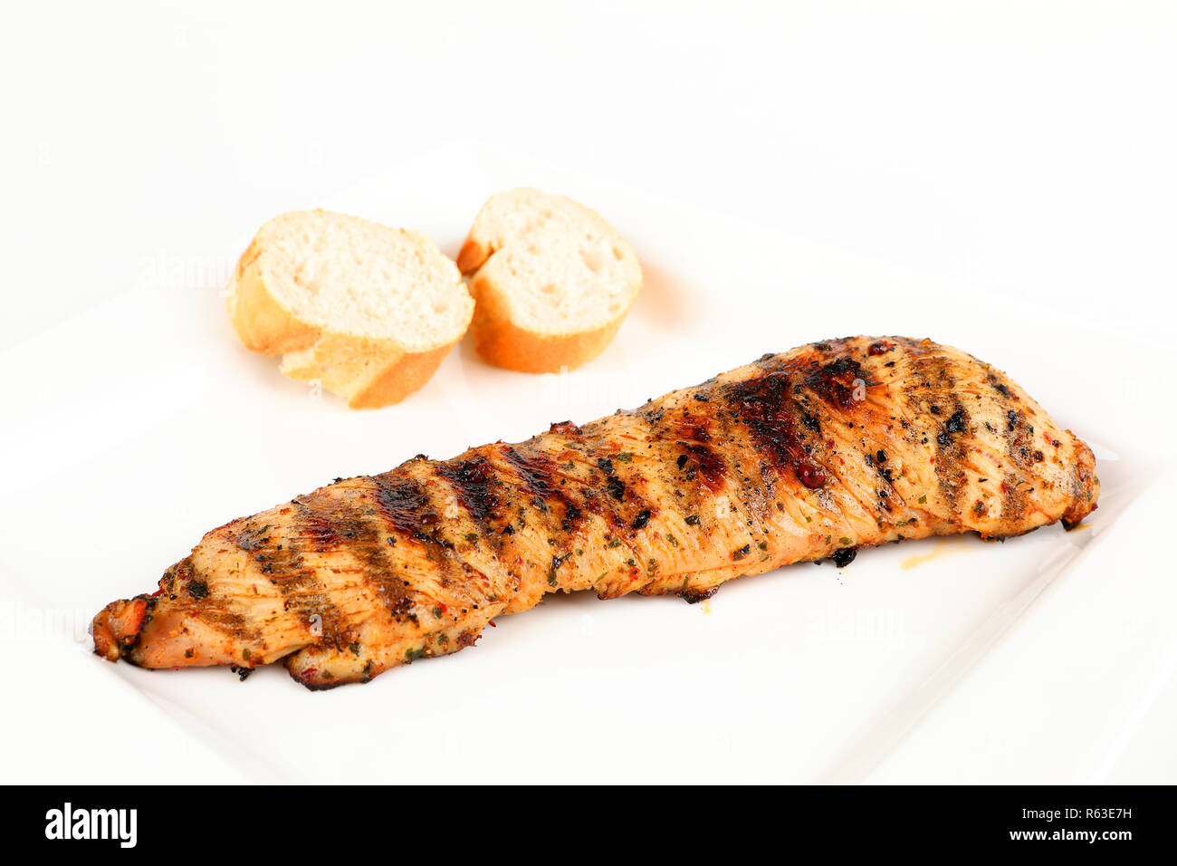 grilled turkey steak Stock Photo - Alamy