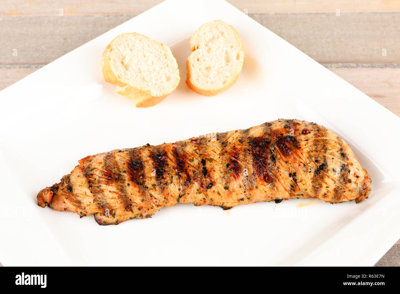 grilled turkey steak Stock Photo - Alamy