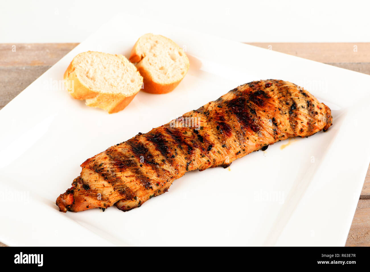 grilled turkey steak Stock Photo - Alamy