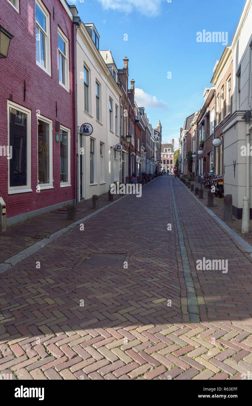 Utrecht, The Netherlands, October 07, 2018: street view of Utrecht with ...