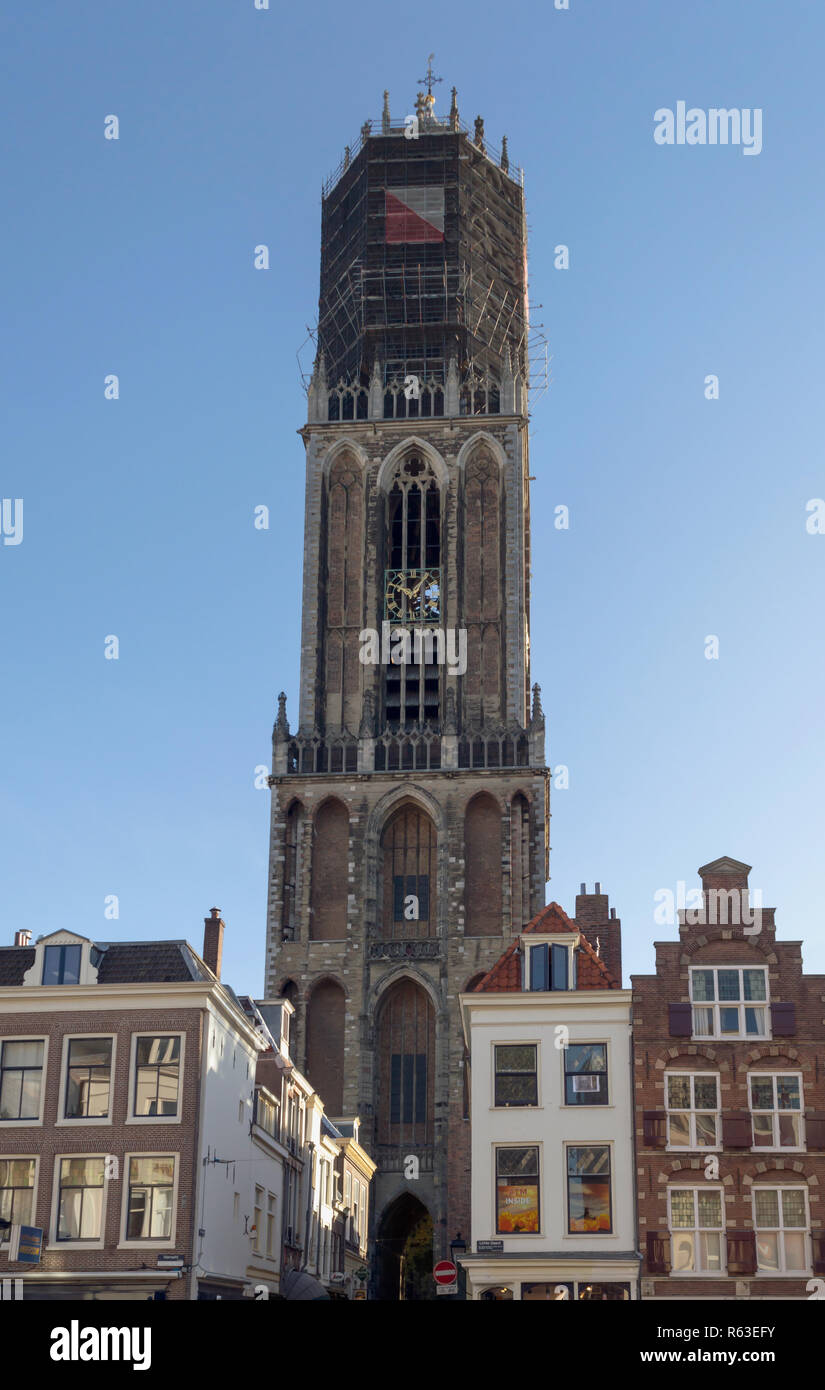 Utrecht, The Netherlands, October 07, 2018: View of Dom Tower - highest ...