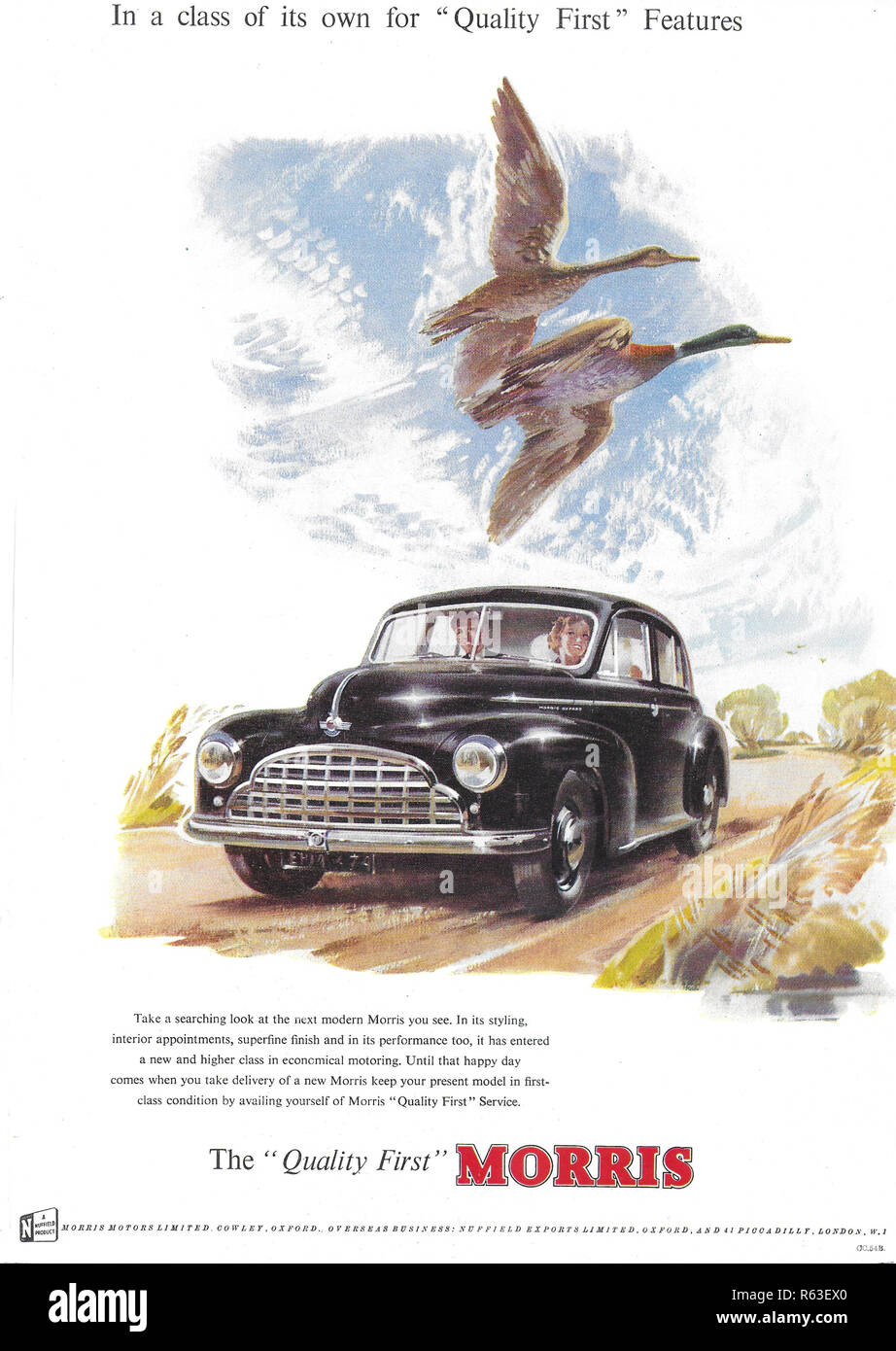1950s uk car magazine advert hi-res stock photography and images - Alamy