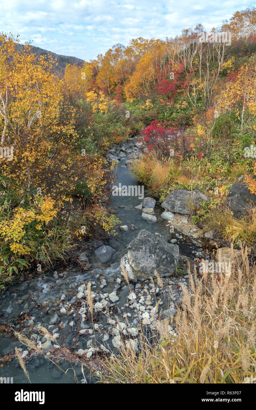 Autumn Onsen Lake Aomori Japan Stock Photo - Alamy