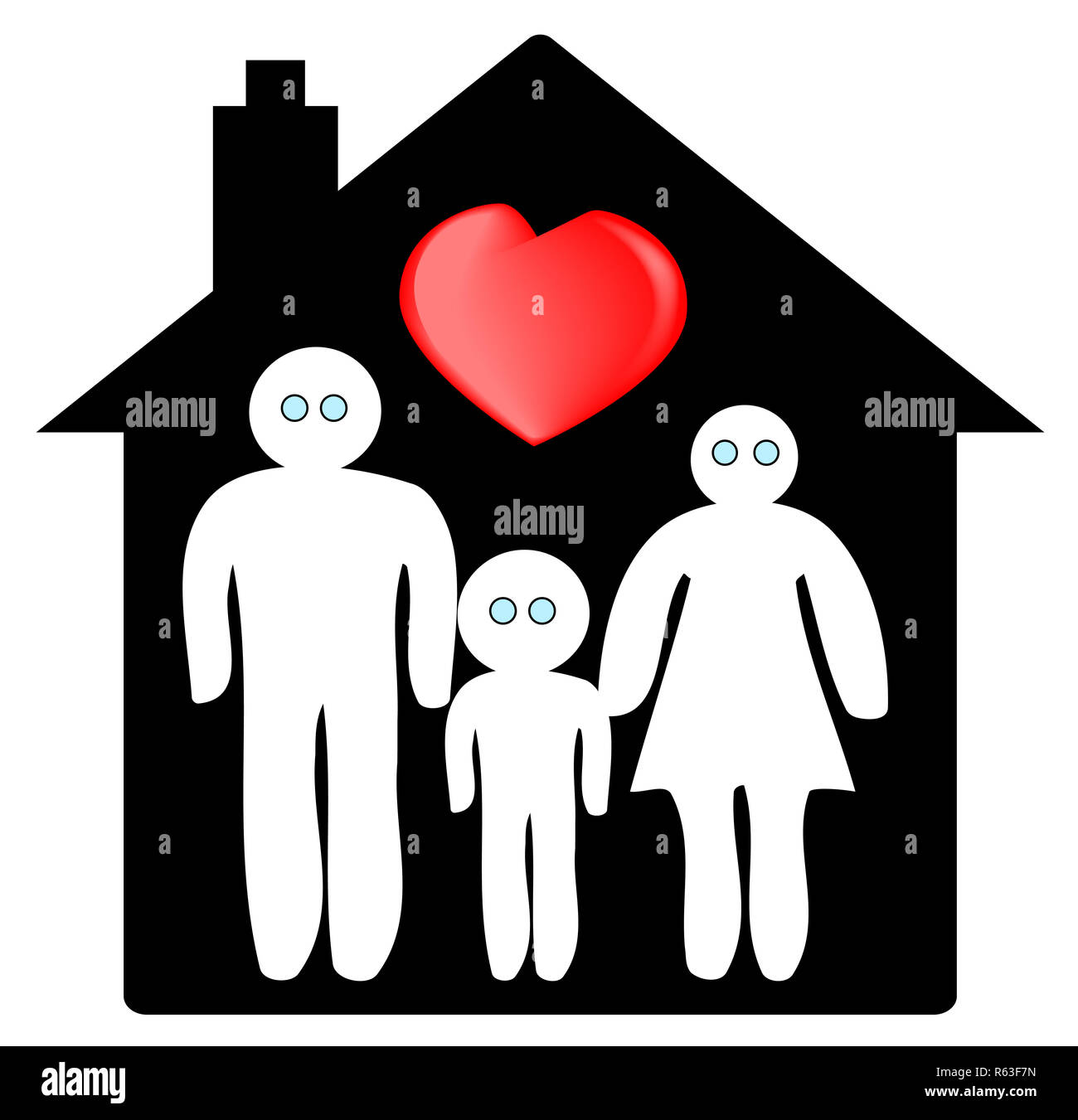 Home Family In Love Stock Photo - Alamy