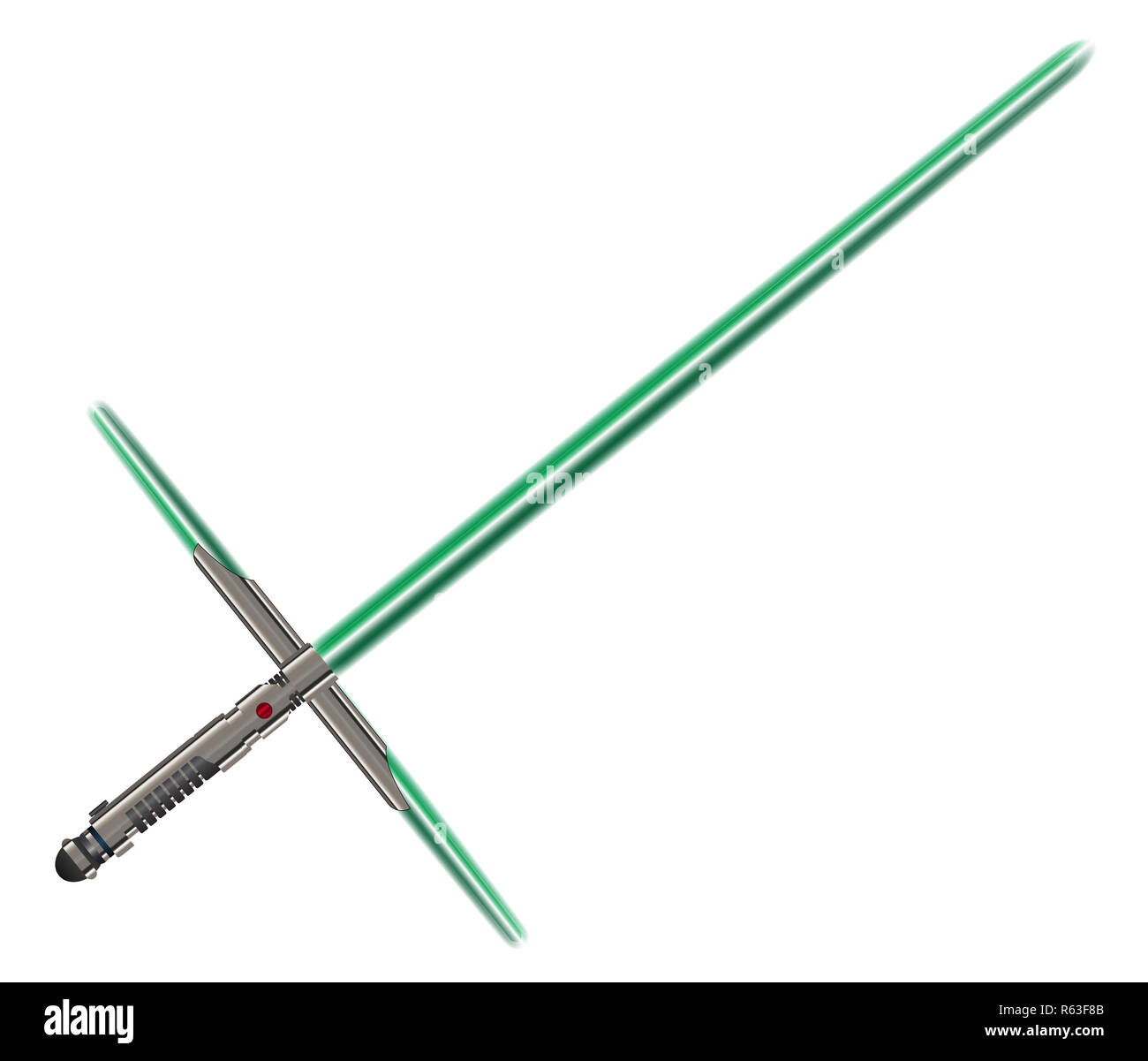 Green Light Sword Future Weapon Stock Photo - Alamy