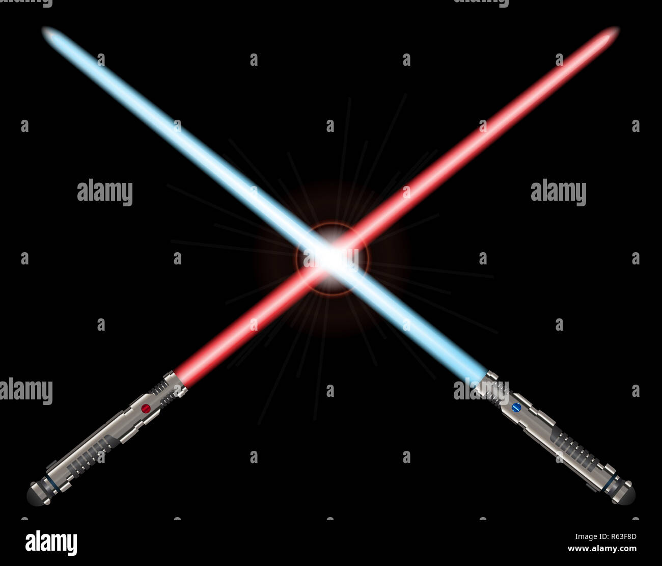 Crossed weapons illustration hi-res stock photography and images - Alamy