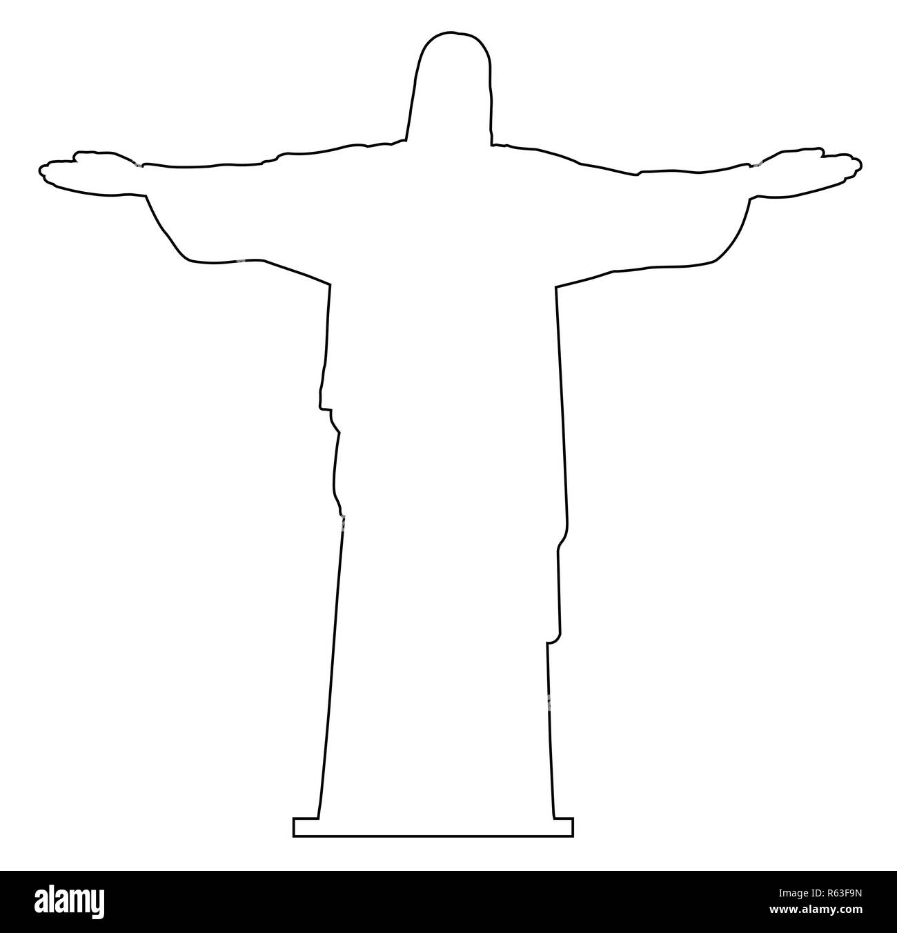 Christ the redeemer statue brazil Cut Out Stock Images & Pictures - Alamy