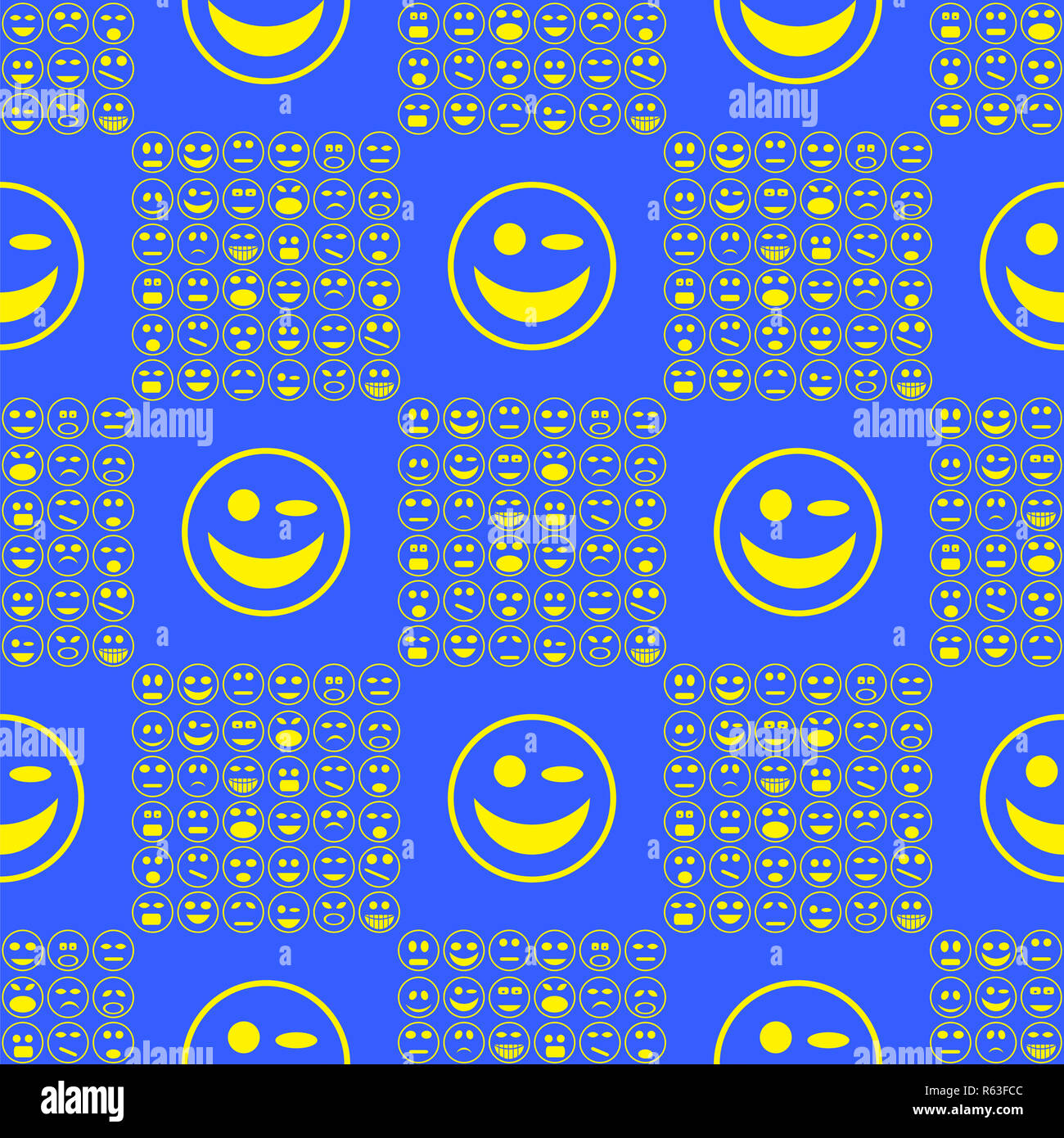 Seamless pattern smiling emoji hi-res stock photography and images - Alamy
