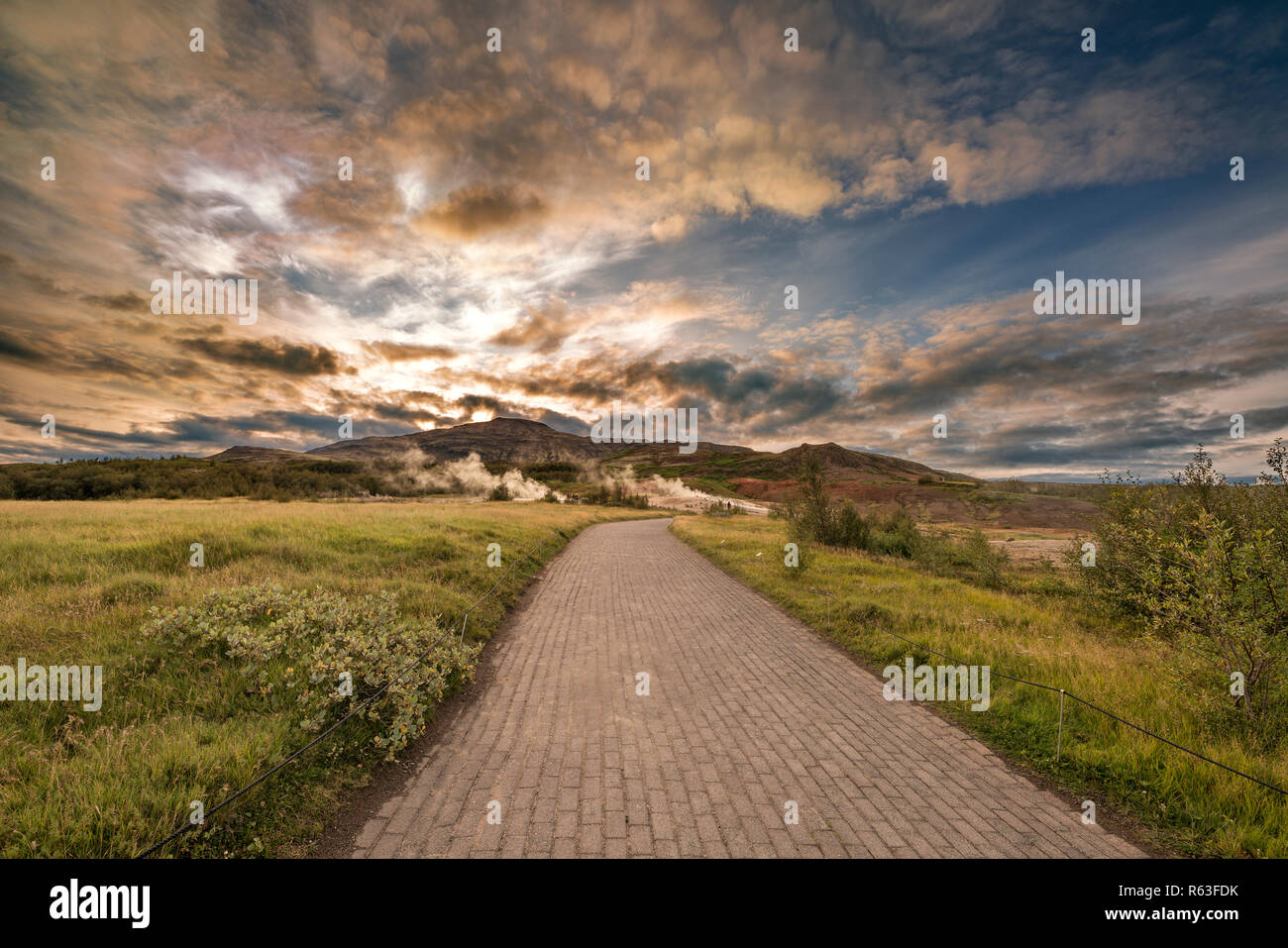 The Great Geyser Area, Iceland Stock Photo - Alamy