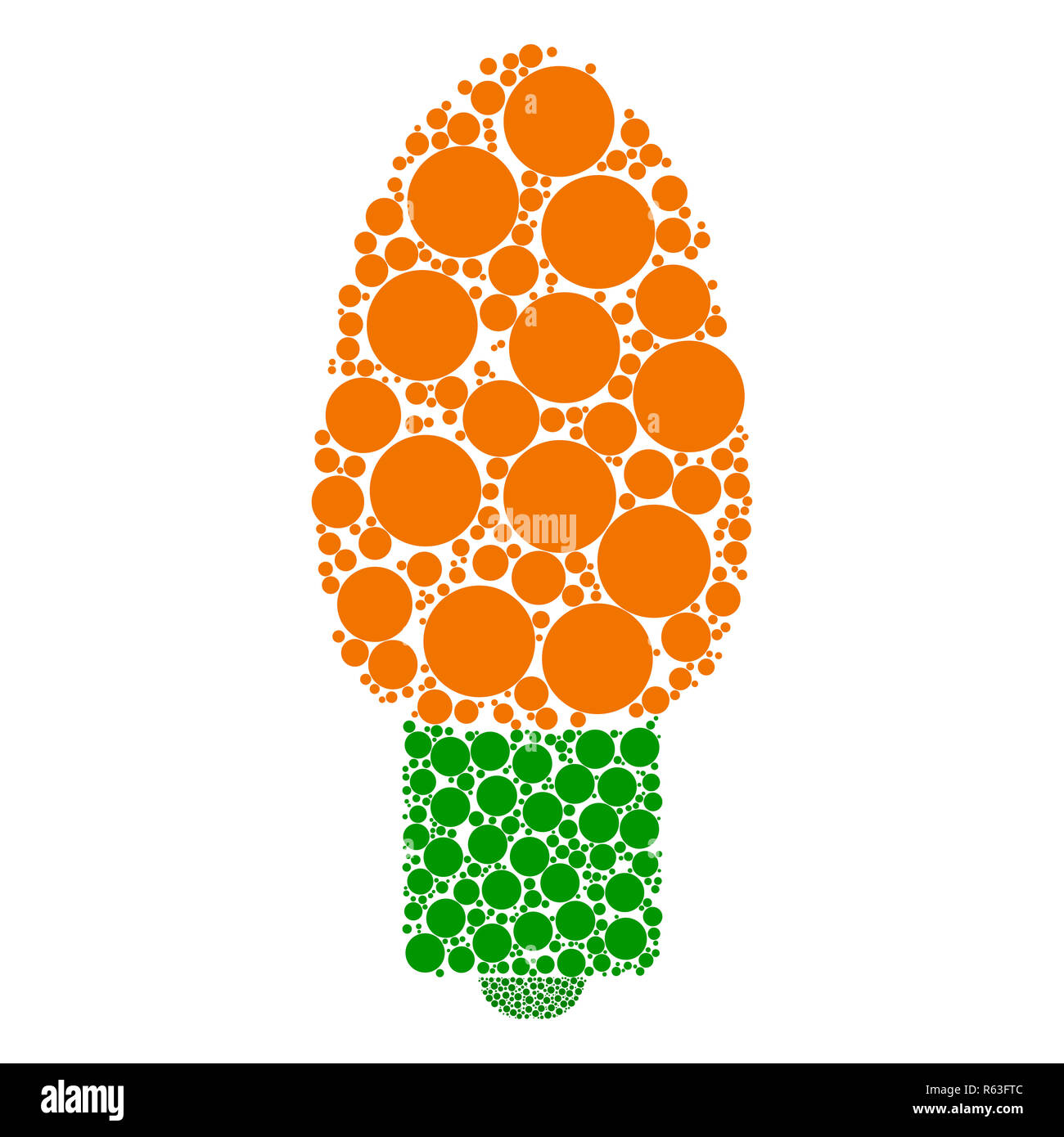 christmas light bulb dots isolated on white background Stock Photo - Alamy