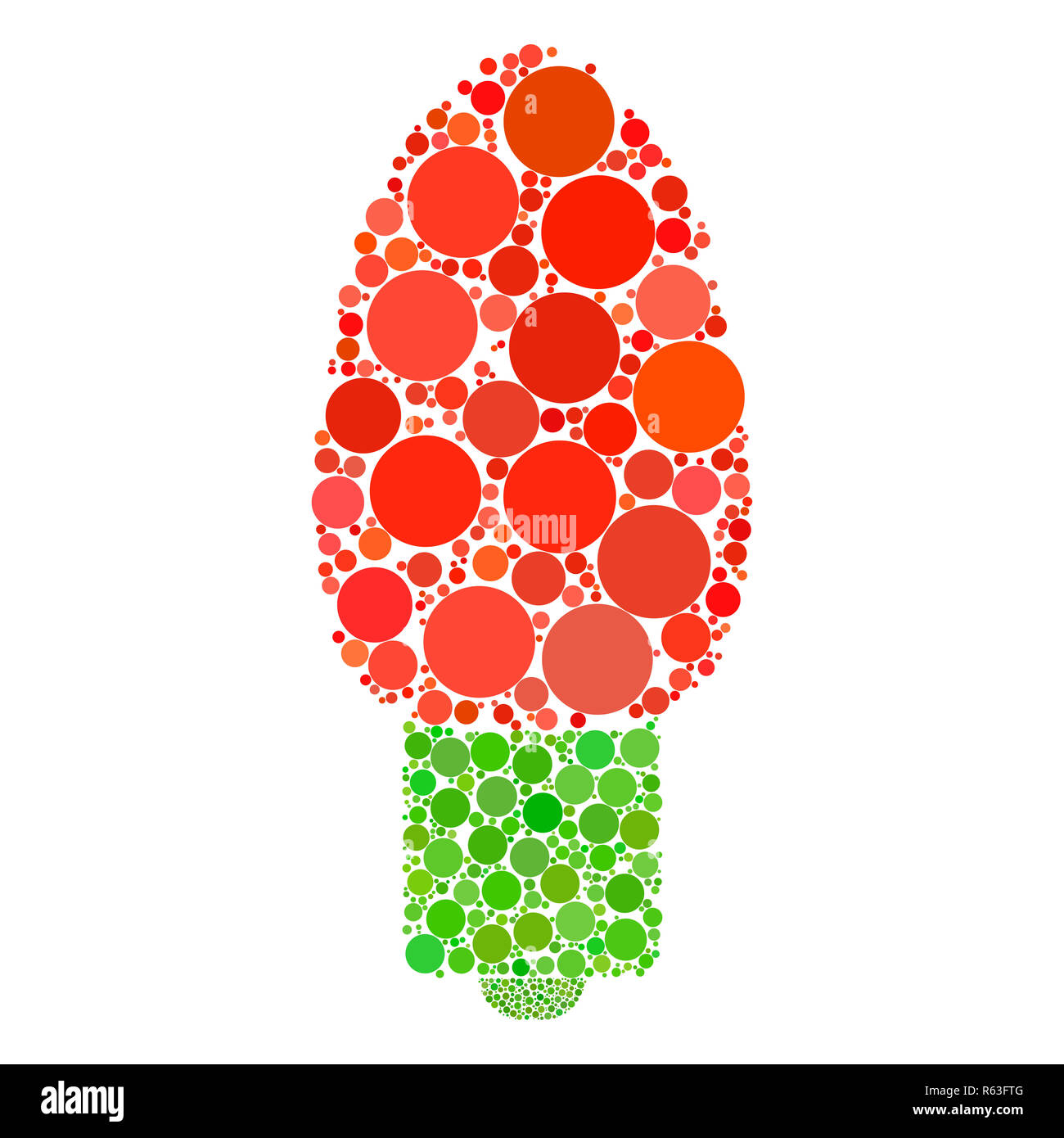 christmas light bulb dots isolated on white background Stock Photo - Alamy
