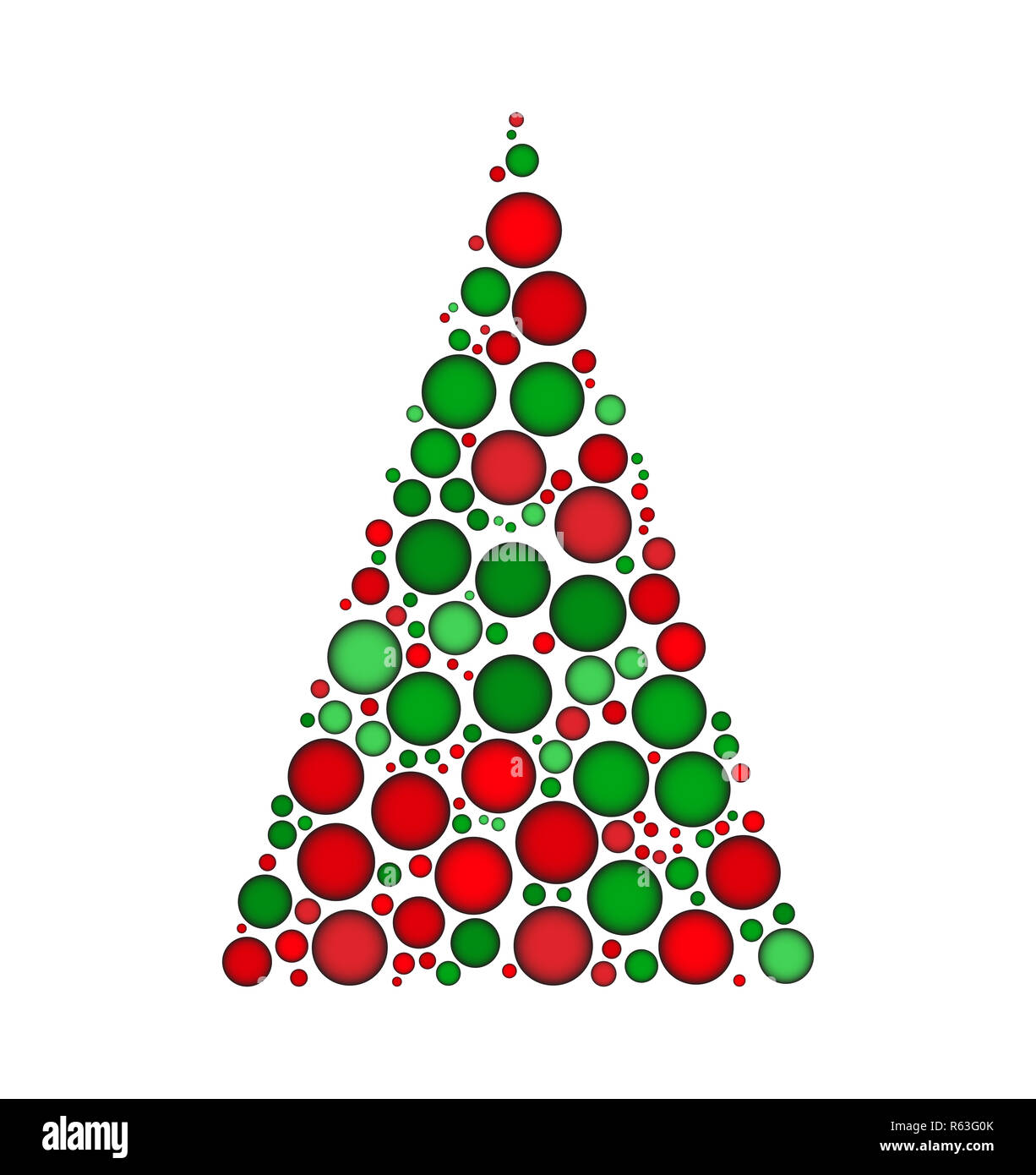christmas tree dotted vector isolated on white background Stock Photo ...