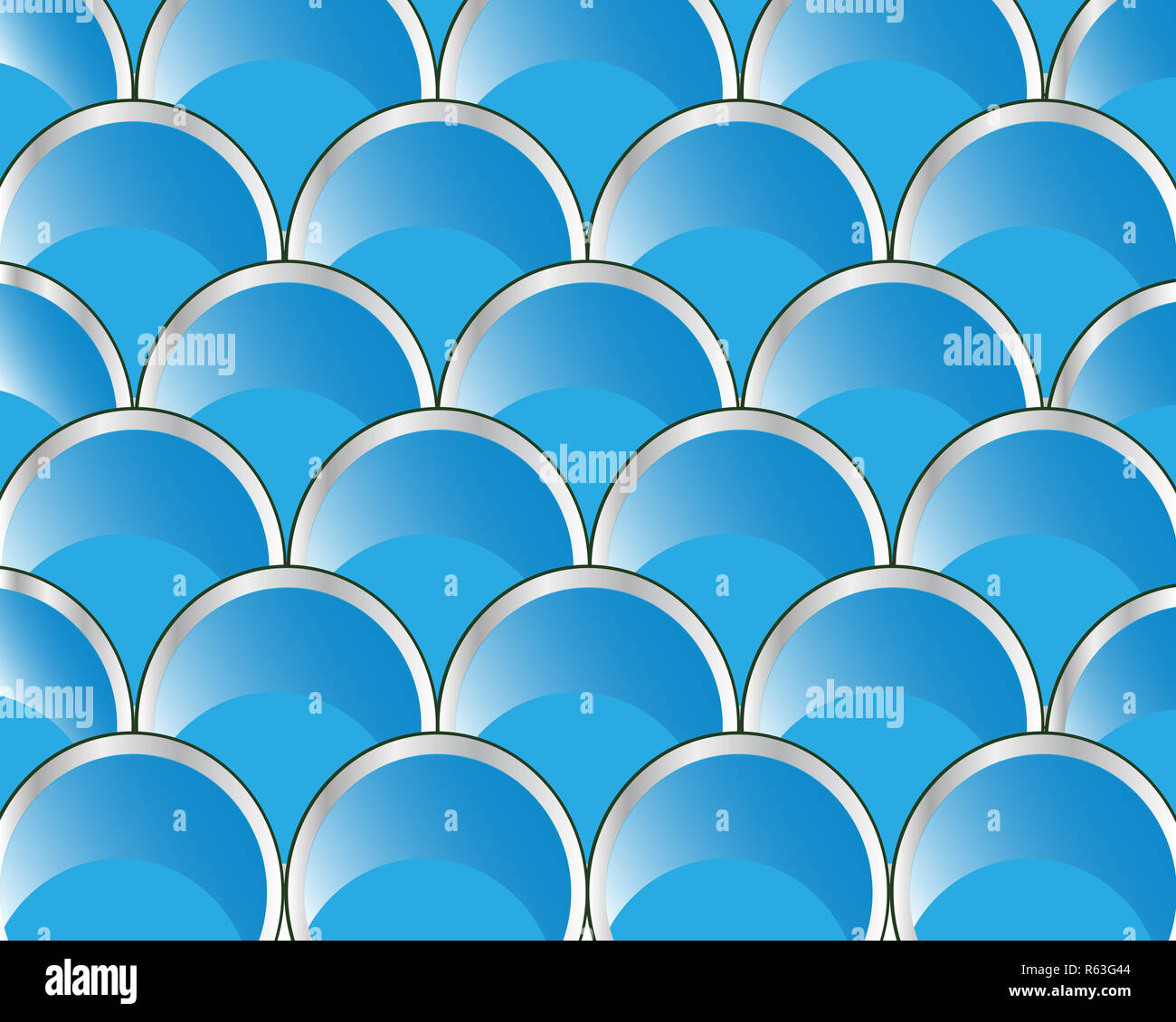 Rows from circle of the blue colour Stock Photo - Alamy