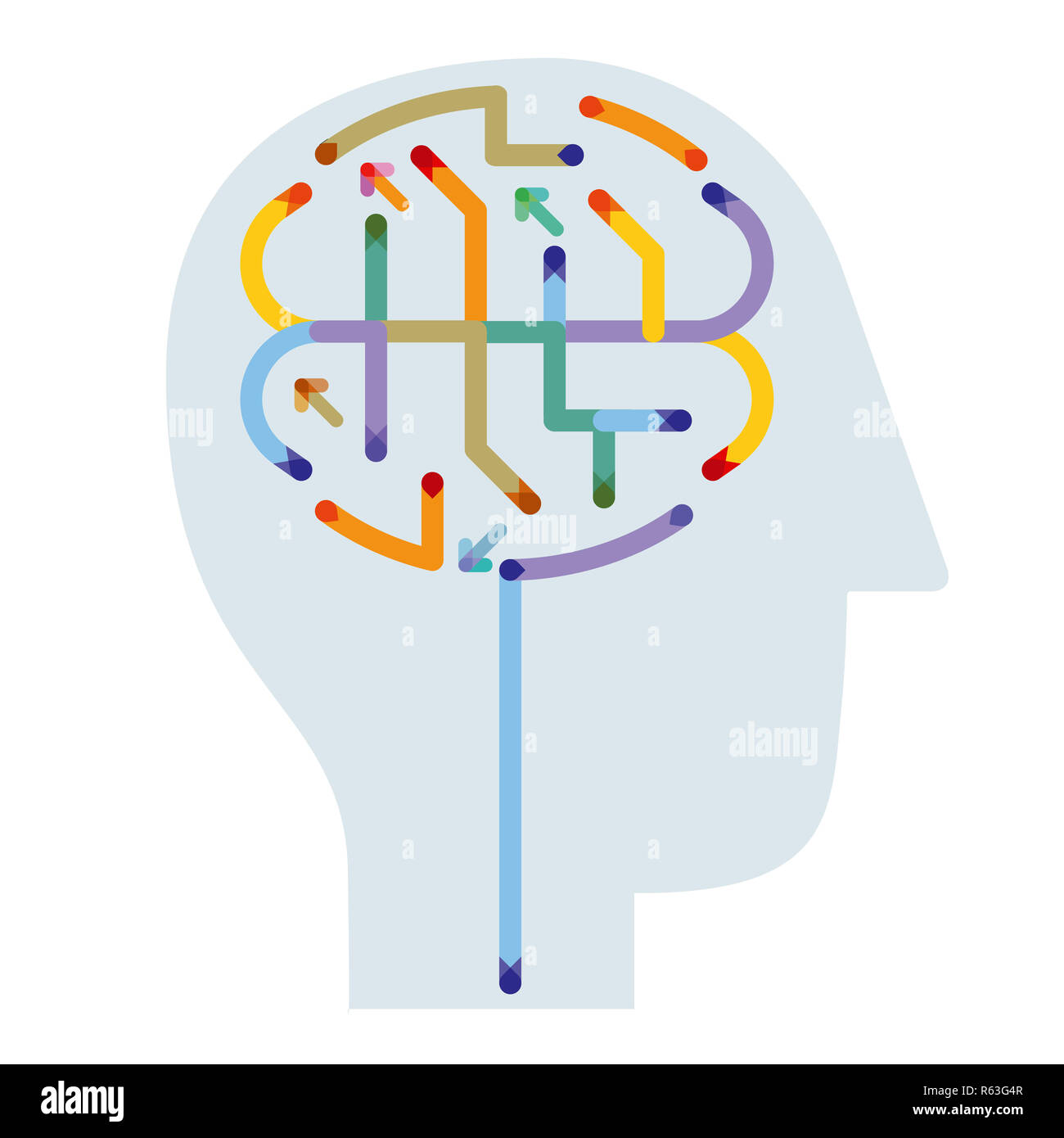 Think symbol Cut Out Stock Images & Pictures - Alamy