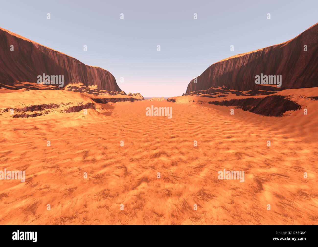 3d rendering canyon valley hi-res stock photography and images - Alamy