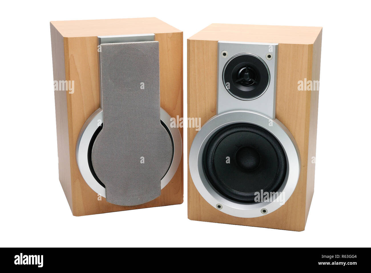 Speaker system on white background.Isolated Stock Photo - Alamy